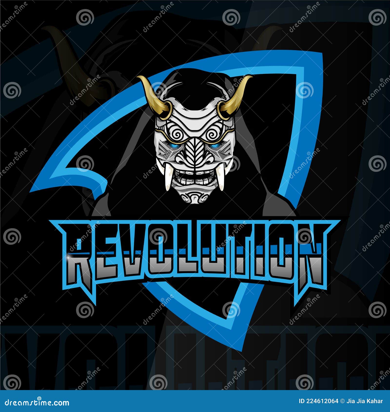 A Game Logo Called REVOLUTION Stock Vector - Illustration of icon ...