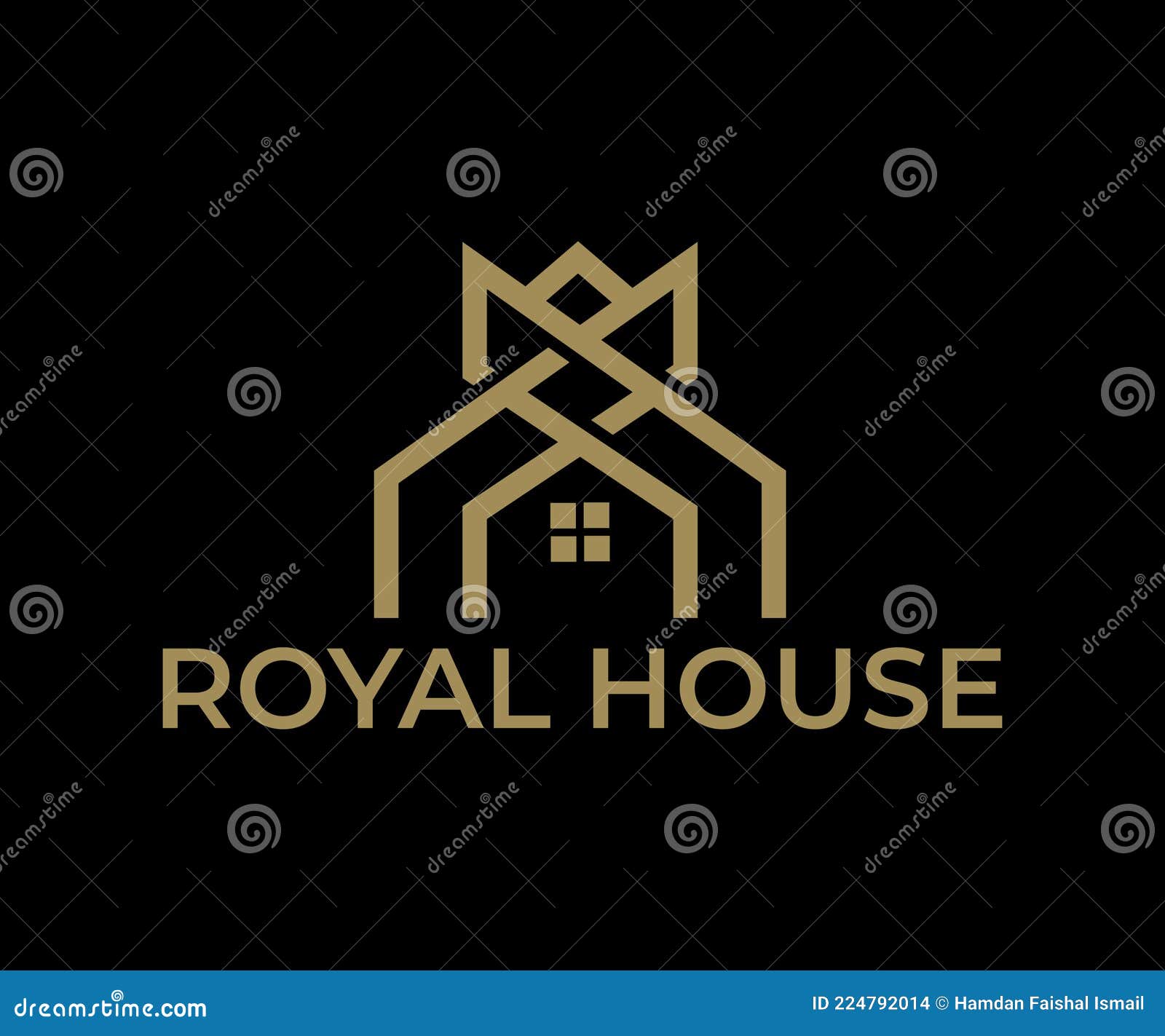 Royal House Logo, Real Estate Logo Design, Property Logo Design Stock ...