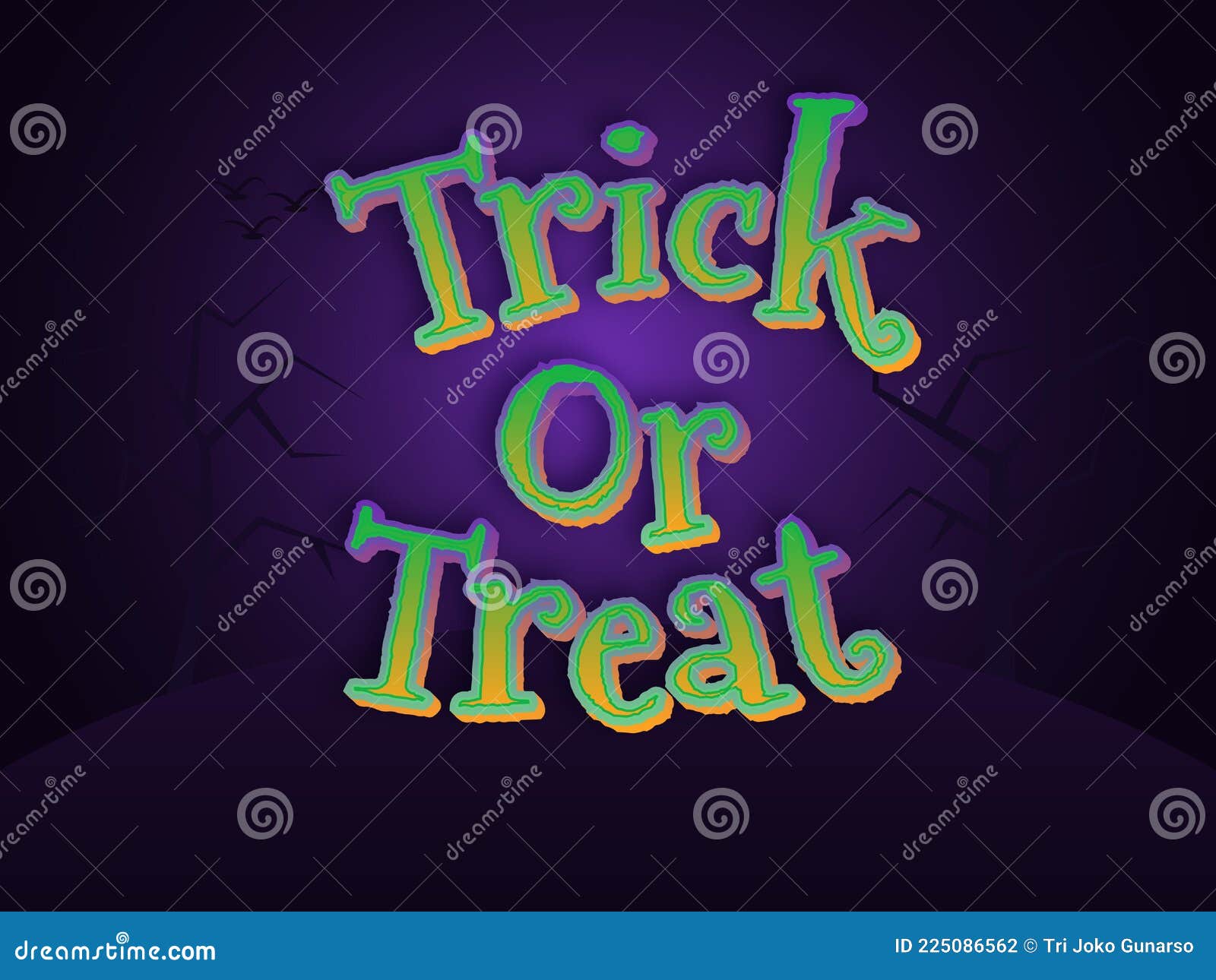 Editable Text Effect Trick or Treat Style. Stock Vector - Illustration ...