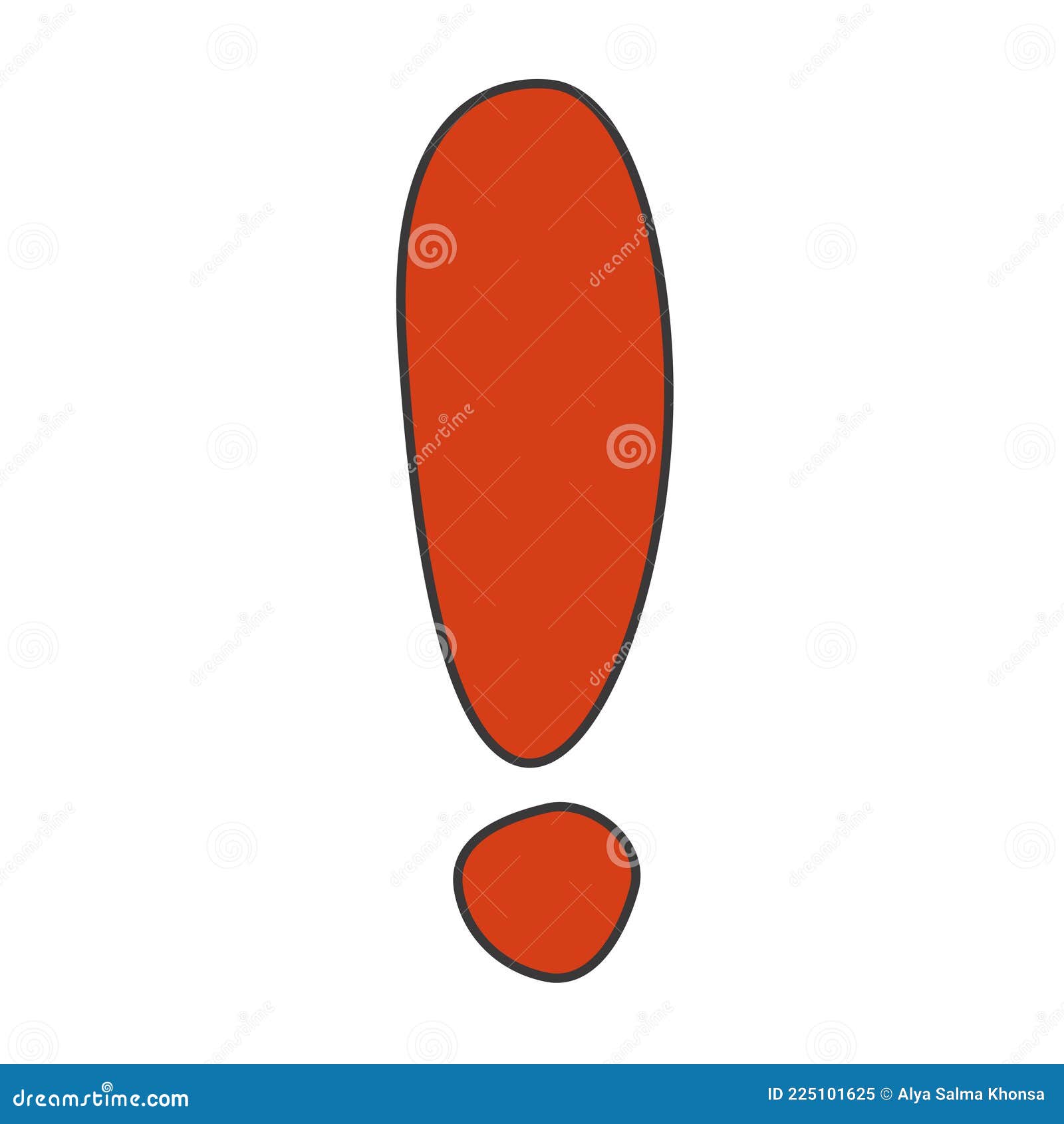 Illustration of Red Exclamation Mark Stock Vector - Illustration of ...