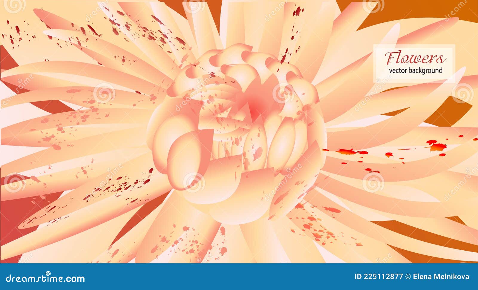 Abstract Background with Delicate Petals of Flowers Stock Vector ...