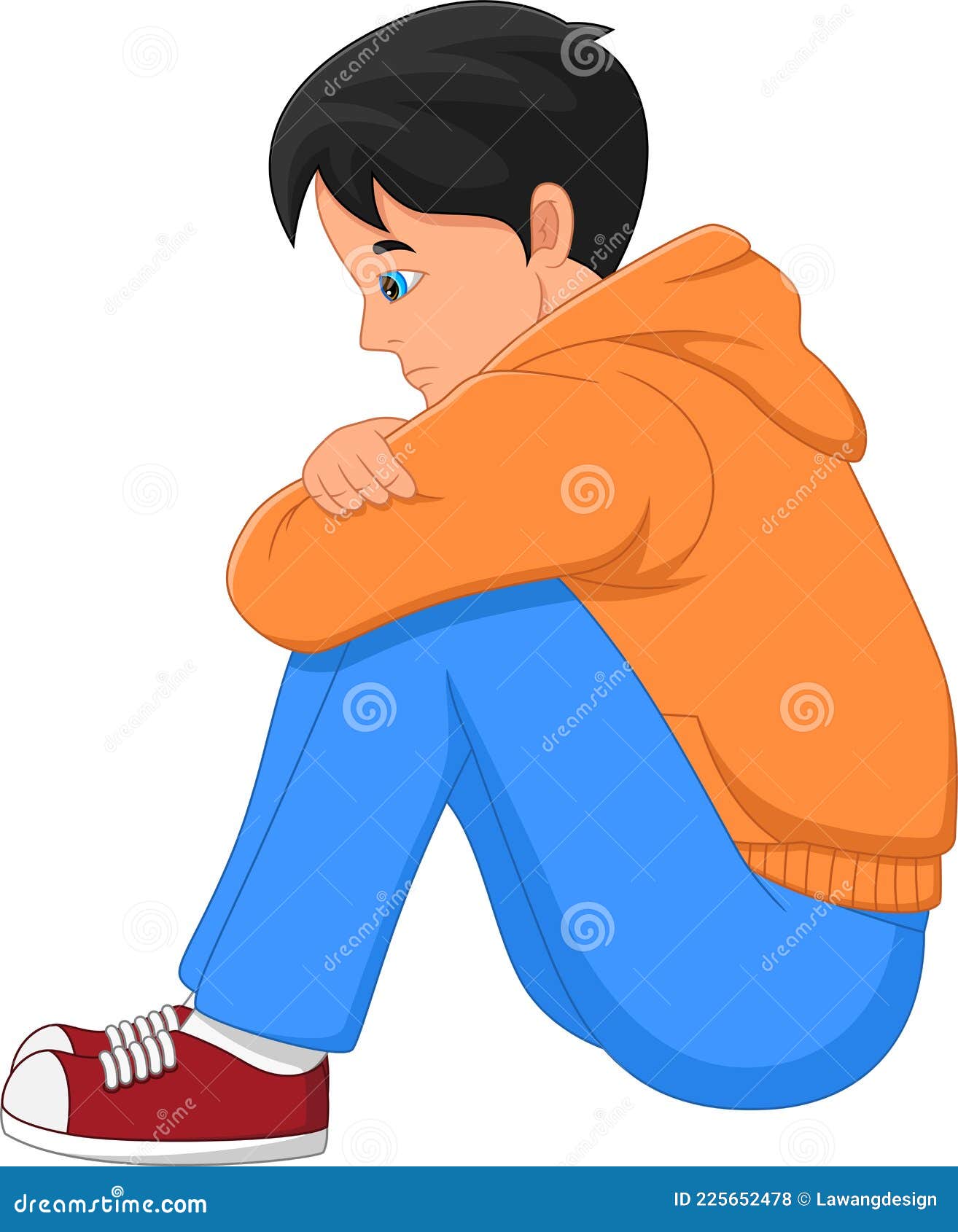 Cartoon Of Stressed Businesswoman Contemplate Think Hard For Ideas ...