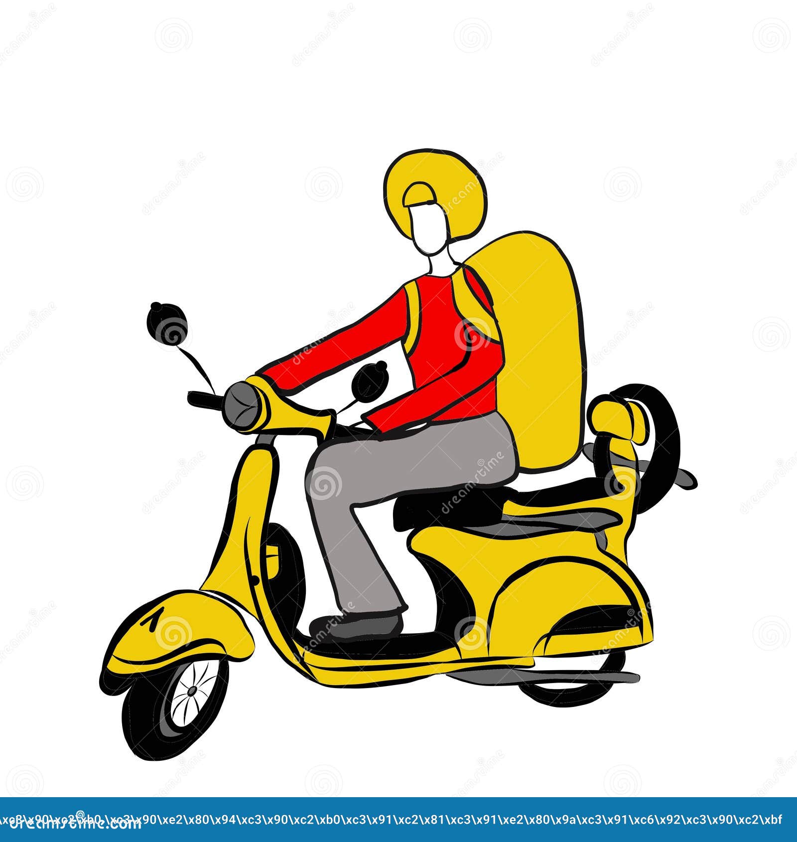 Travel on a Moped, Delivery on a Moped, Delivery on a Motorcycle ...