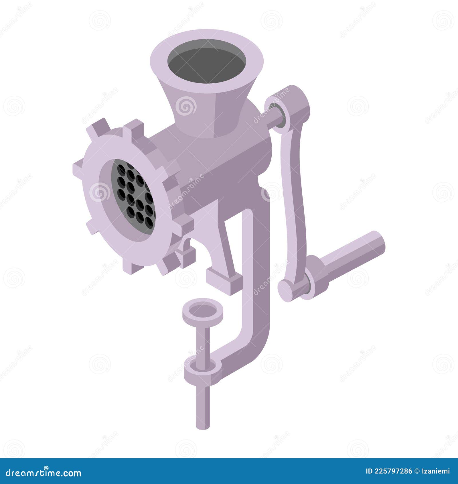 Meat Grinder - Isometric Icon Stock Vector - Illustration of cook, equipment: 225797286