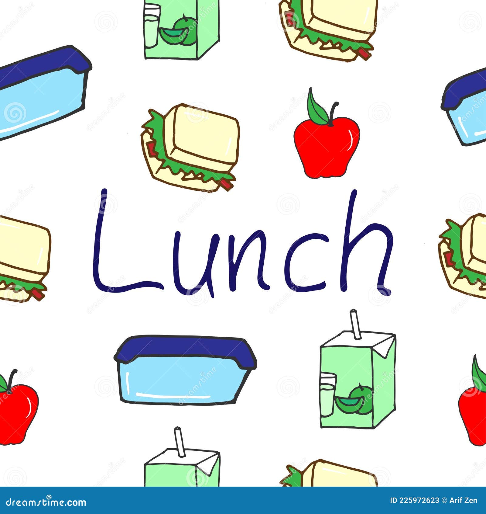 Let`s Do Lunch. Hand Drawn Vector Lettering Phrase. Cartoon Style ...