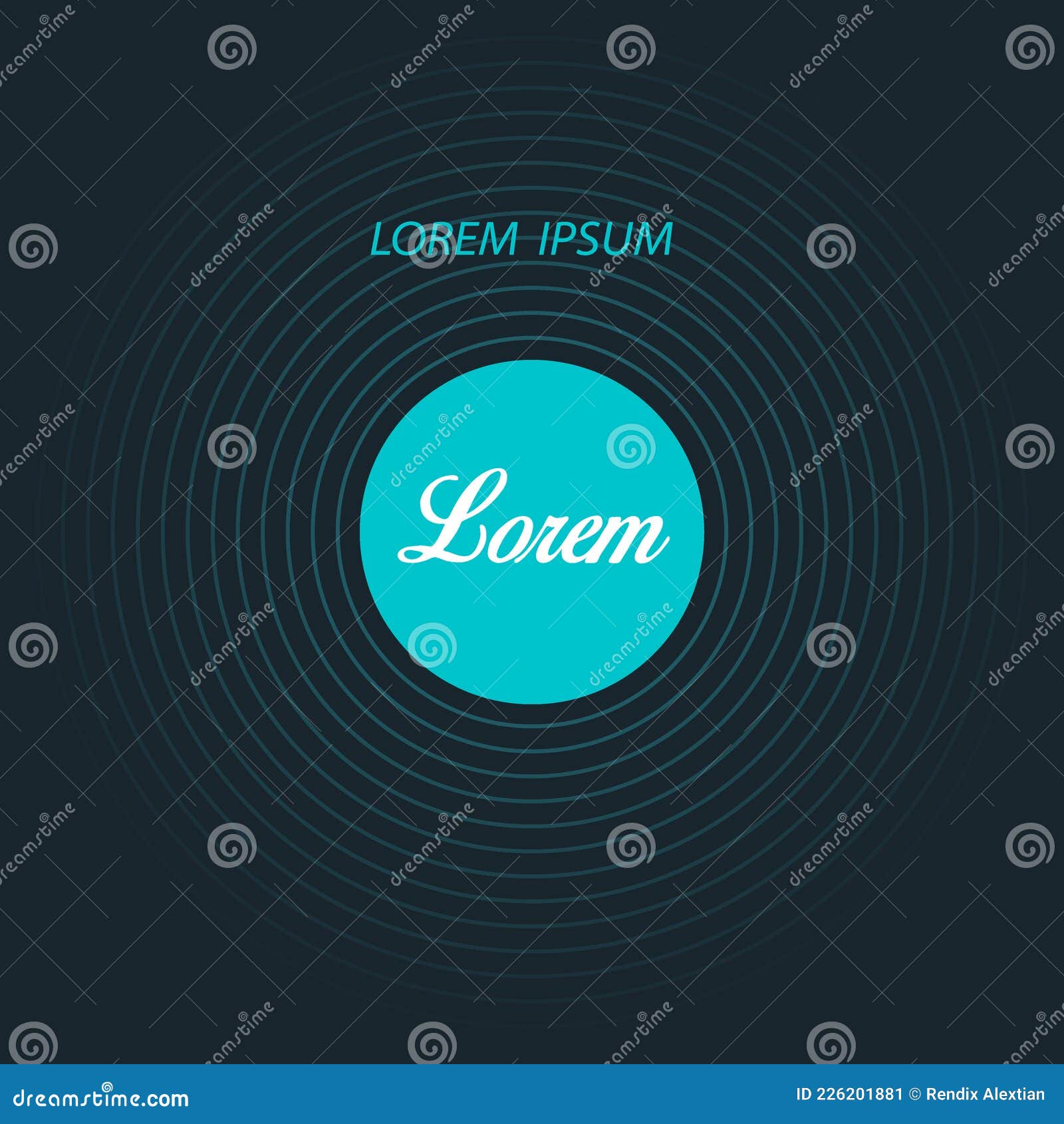 Beat Retro Template. Vector Illustration Stock Vector - Illustration of ...