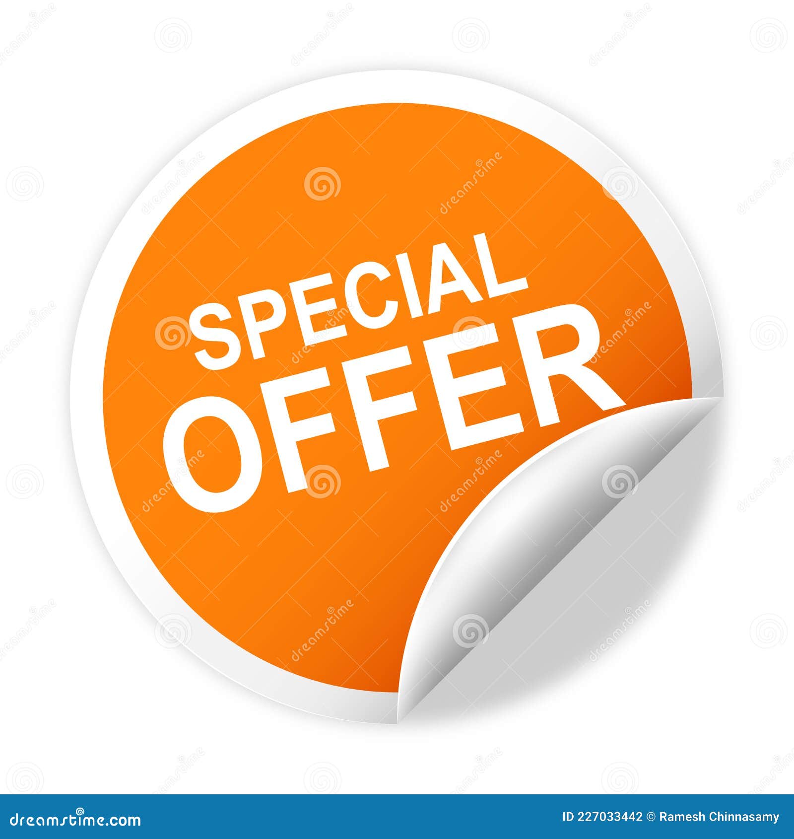 Special Offer Vector Sticker Stock Illustration - Illustration of ...