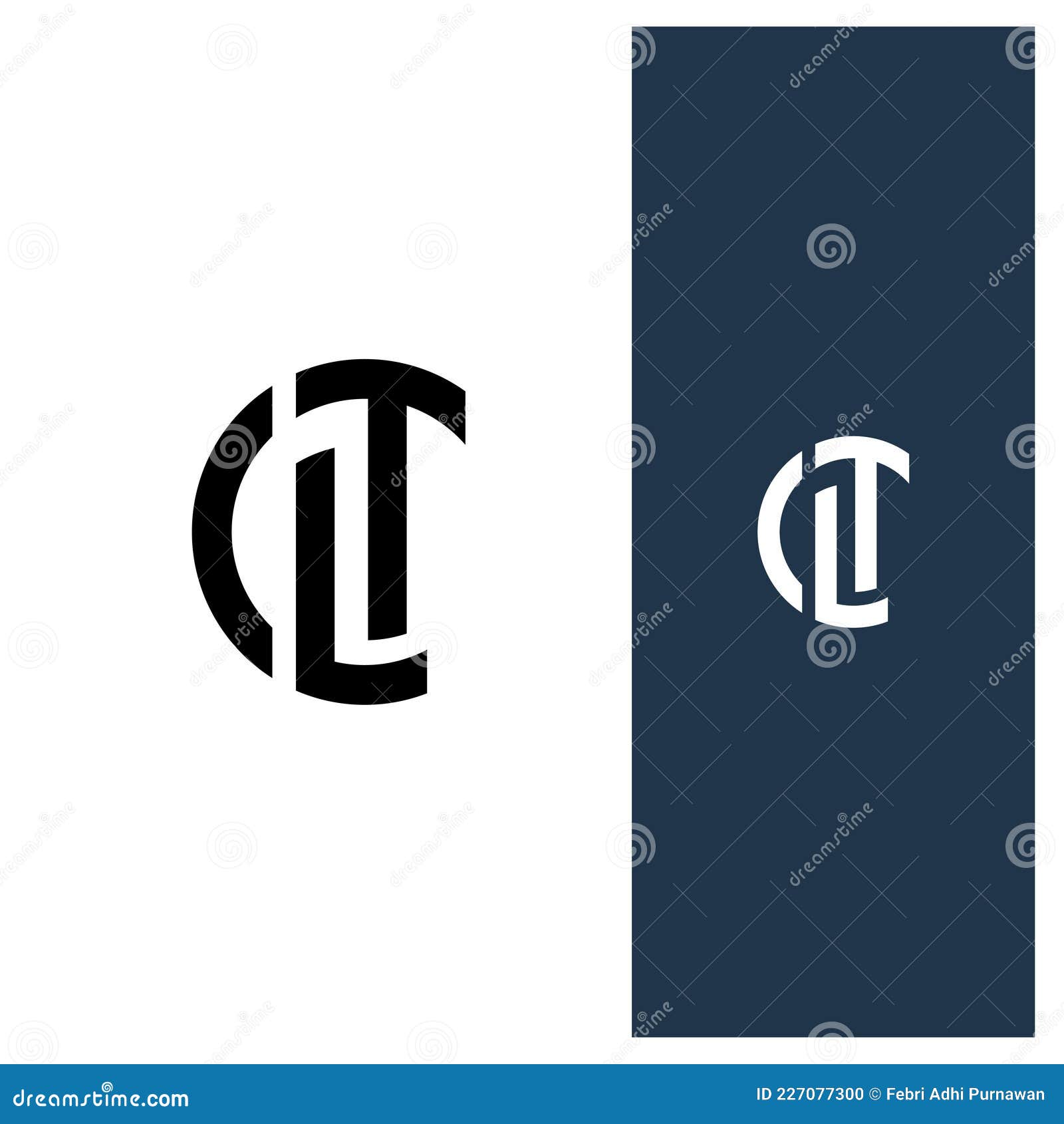 CLT Letter Typhography Unique Concept Logo Vector Illustration ...