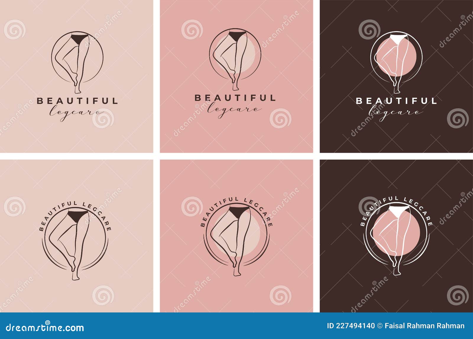 Women Legs Logo Set for Beauty Brands Stock Vector - Illustration of ...