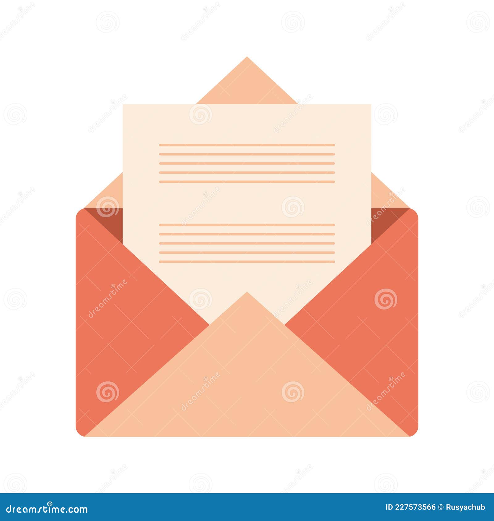 Set Envelope, Document Folder, With Star, Monitor And Envelope, Check ...