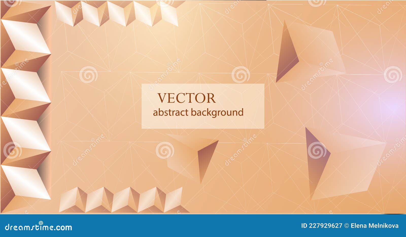 Abstract Geometric Background in Warm Caramel Shades Stock Vector ...