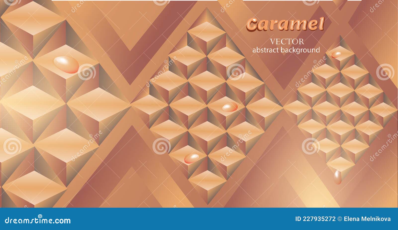 Abstract Background in Caramel Shades Stock Vector - Illustration of ...