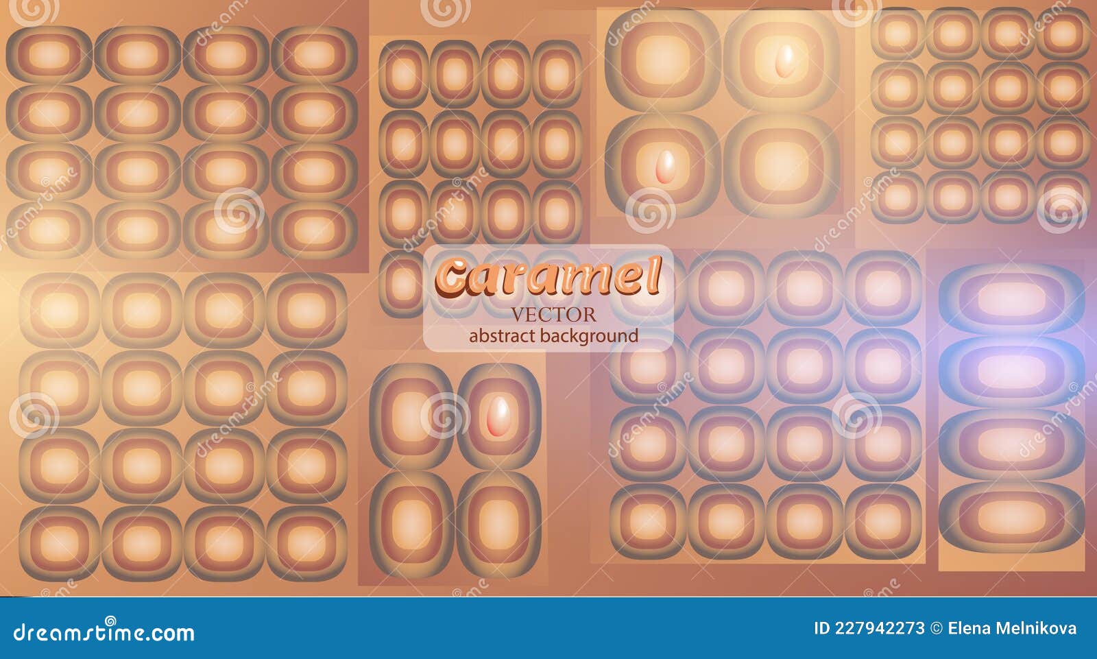 Abstract Geometric Background in Warm Caramel Shades Stock Vector ...