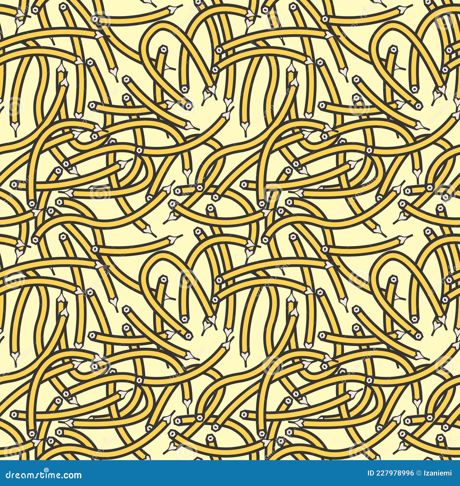 Seamless Abstract Pattern with Pencils. Stock Vector - Illustration of ...