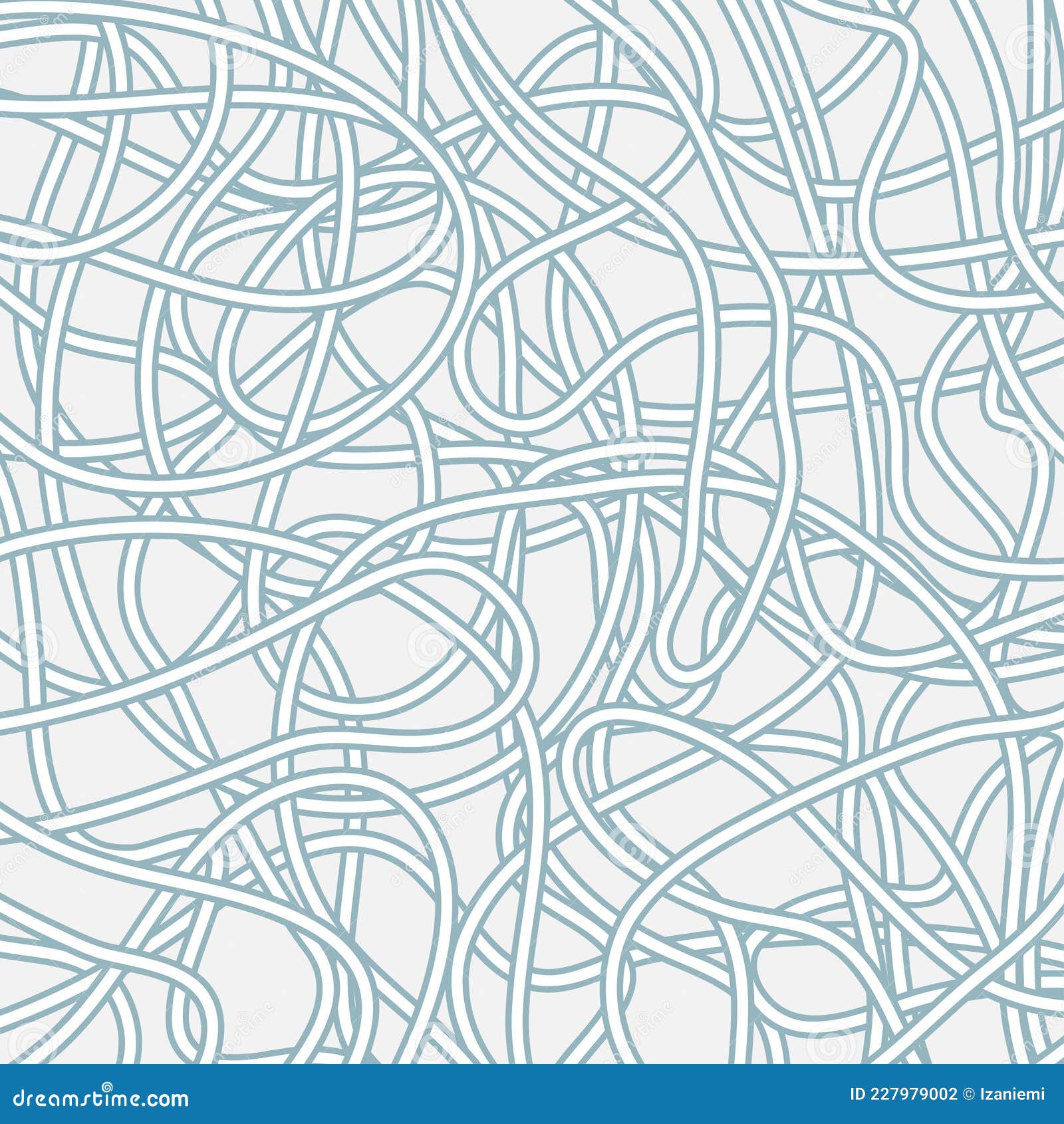 Abstract Background with Tangled Lines - Vector Illustration. Stock ...