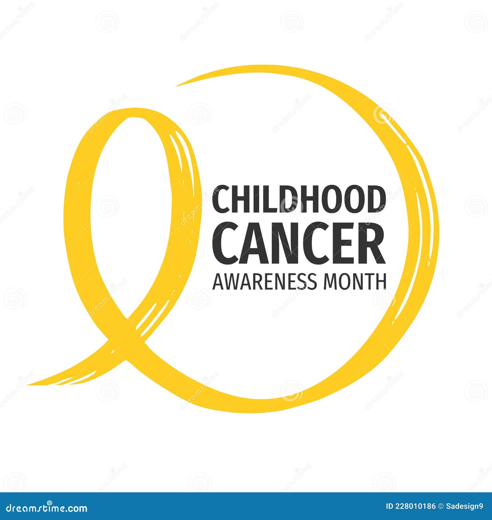Childhood Cancer Awareness Month Banner. Stock Vector - Illustration of ...