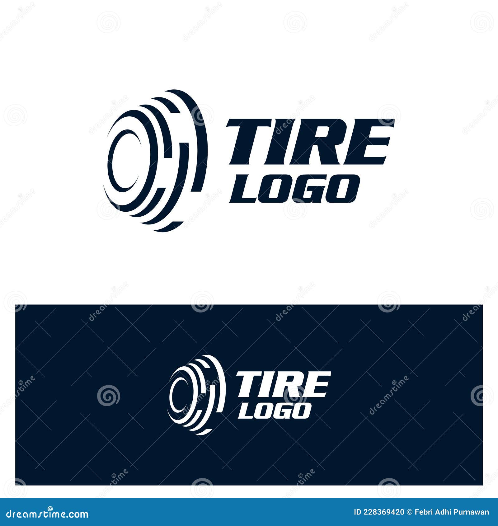 Modern Unique Tyre Shop Logo Design Stock Vector - Illustration of ...