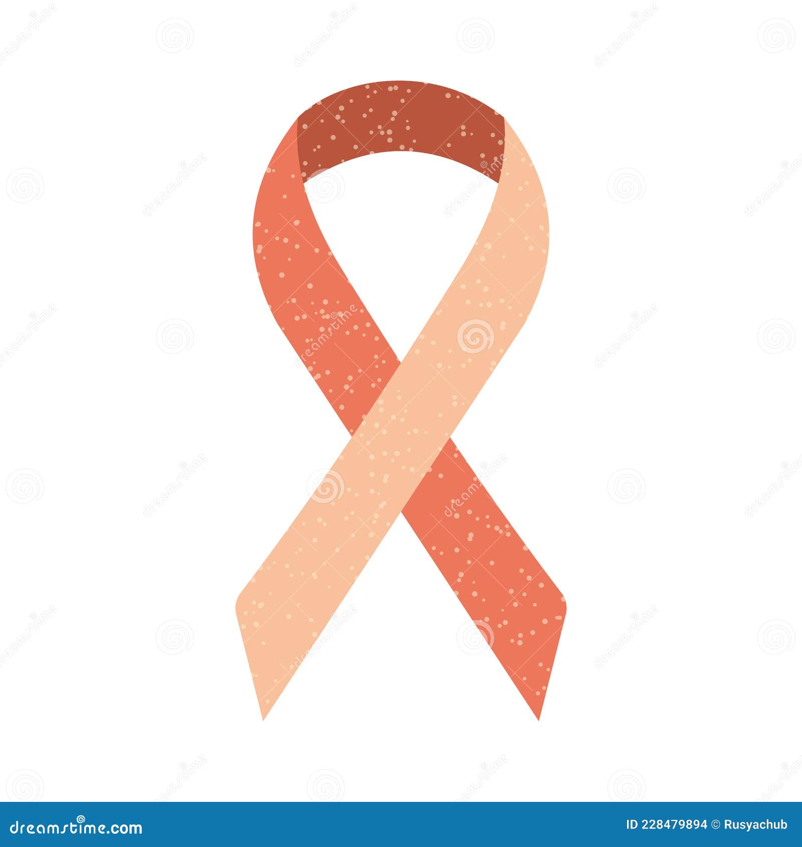 The Pink Ribbon is Decorated with Small Peas. Stock Vector ...