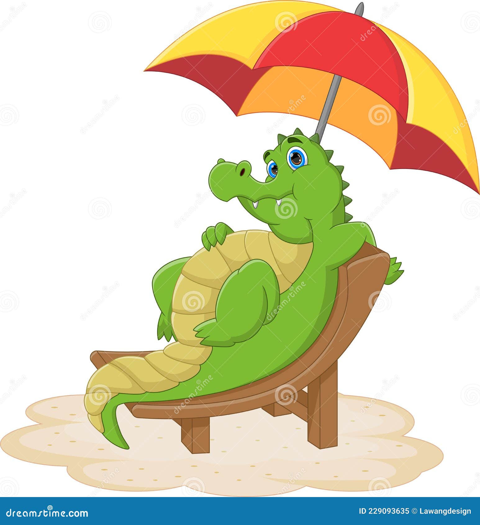 Cartoon Man Sunbathing And Dangerous Sun Rays Vector Illustration ...