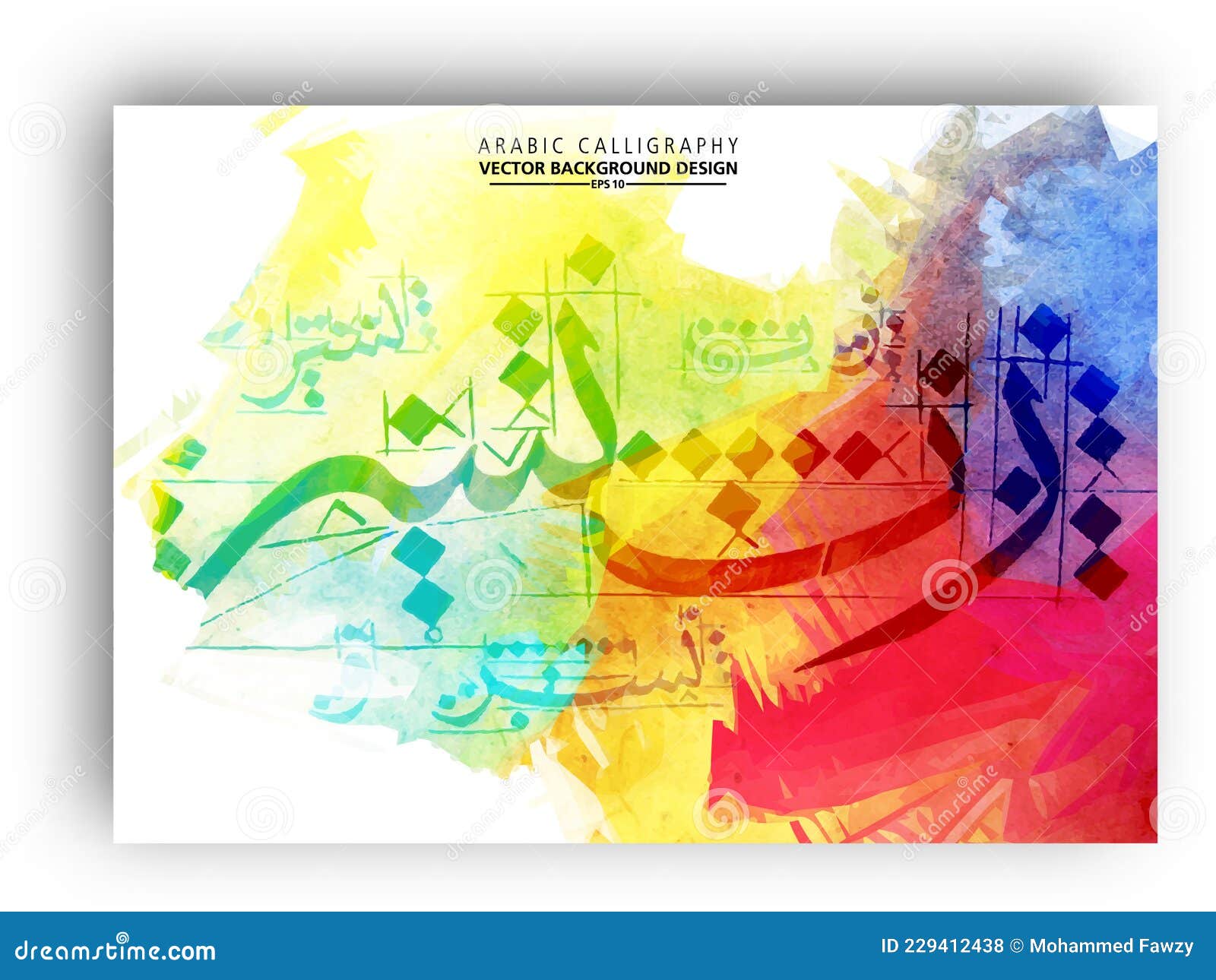 Arabic Background Theme, Arabic Art Calligraphy.- Vector Stock Vector ...