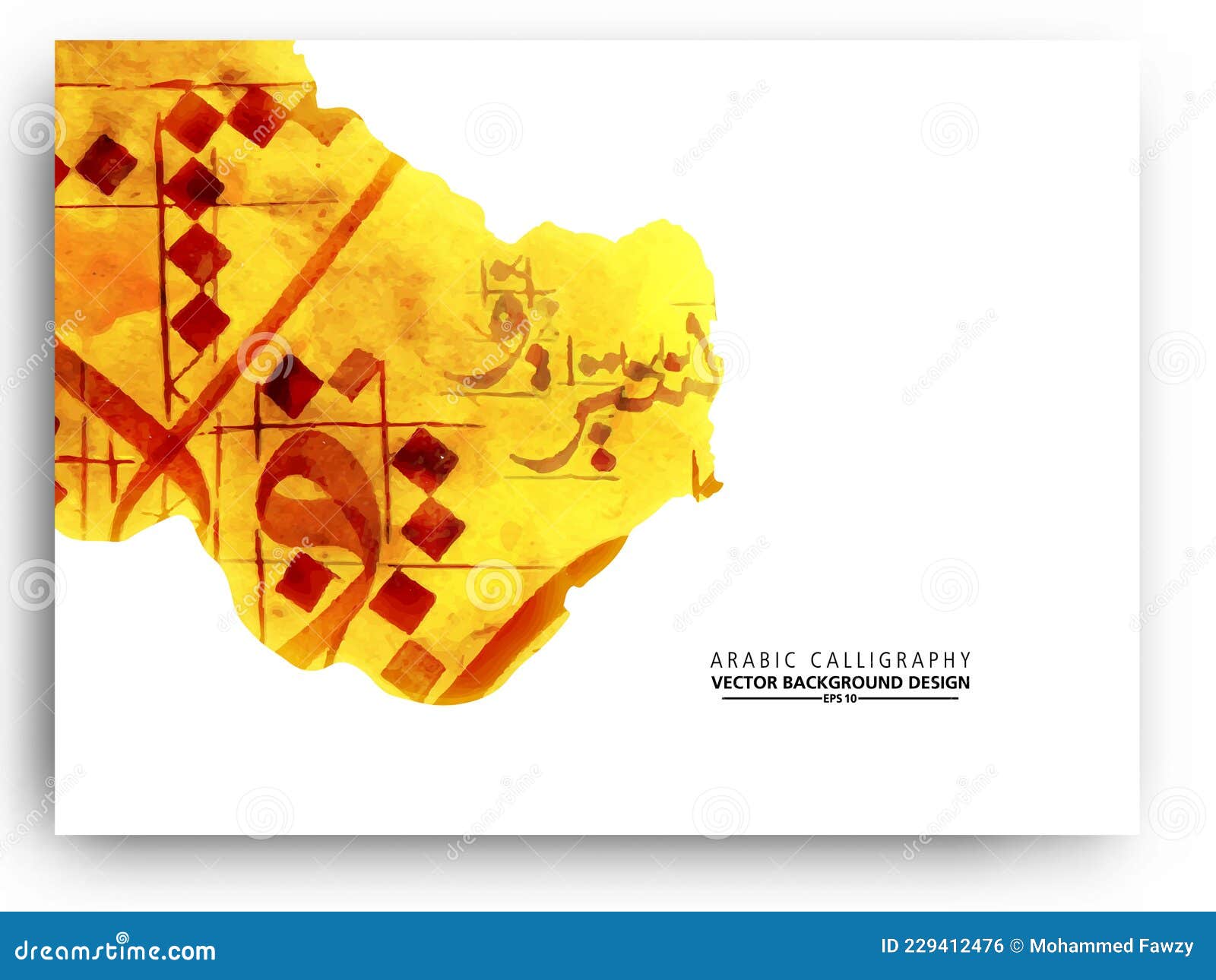 Arabic Background Theme, Arabic Art Calligraphy.- Vector Stock Vector ...