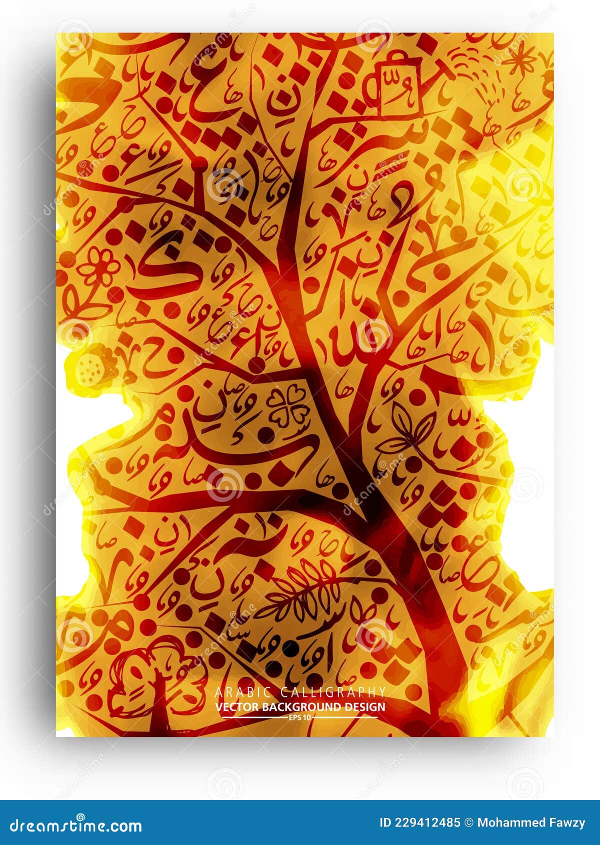 Arabic Background Theme, Arabic Art Calligraphy.- Vector Stock Vector ...