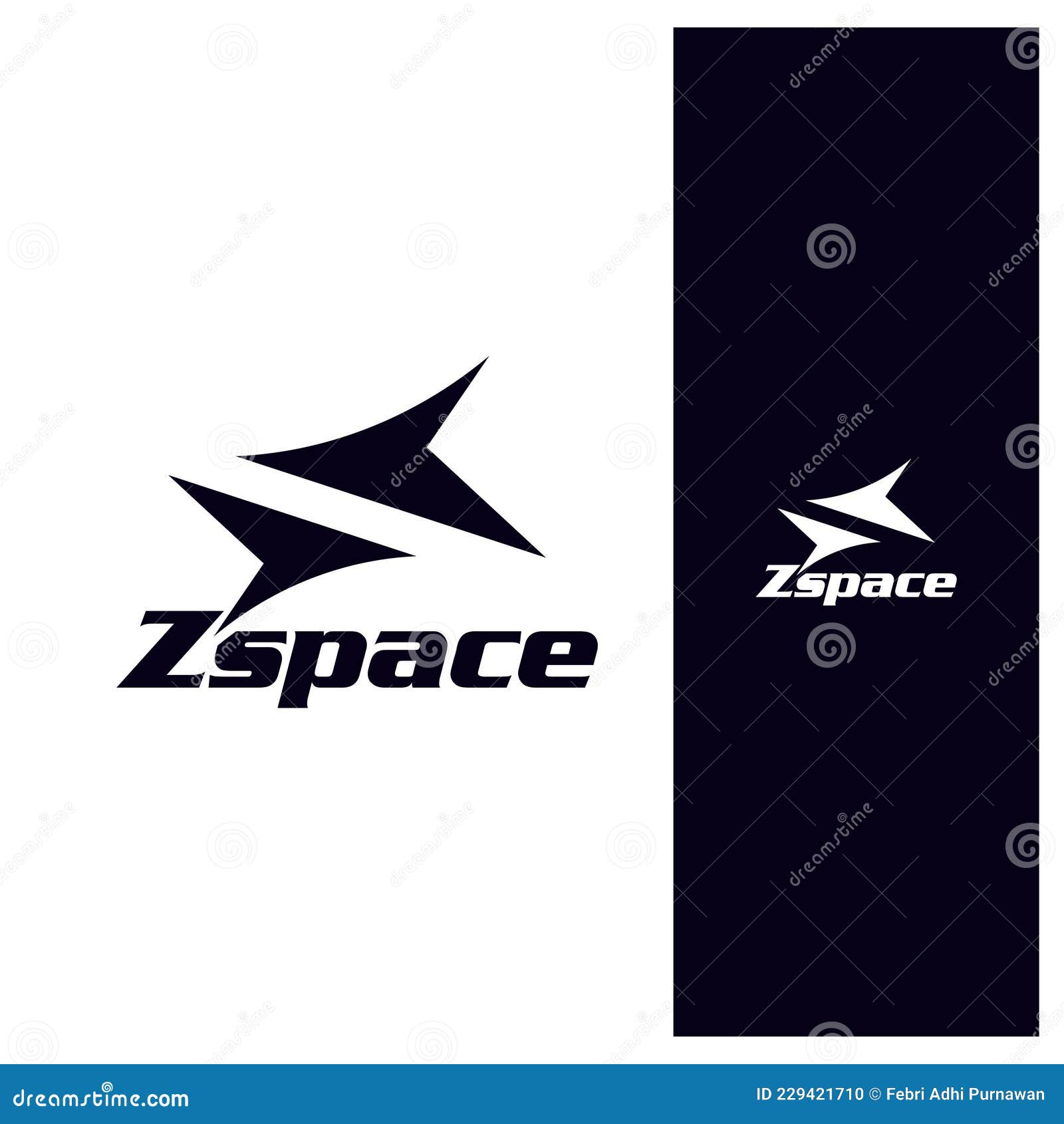 Z Negative Space Logo, Unique and Modern Stock Vector - Illustration of ...