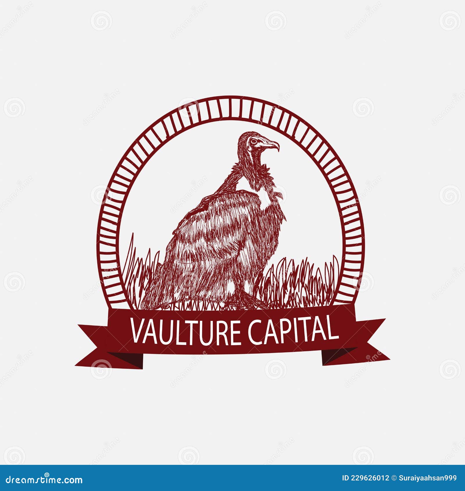 Vulture Logo Design Inspiration. Vector Illustration of a Vulture Stock ...