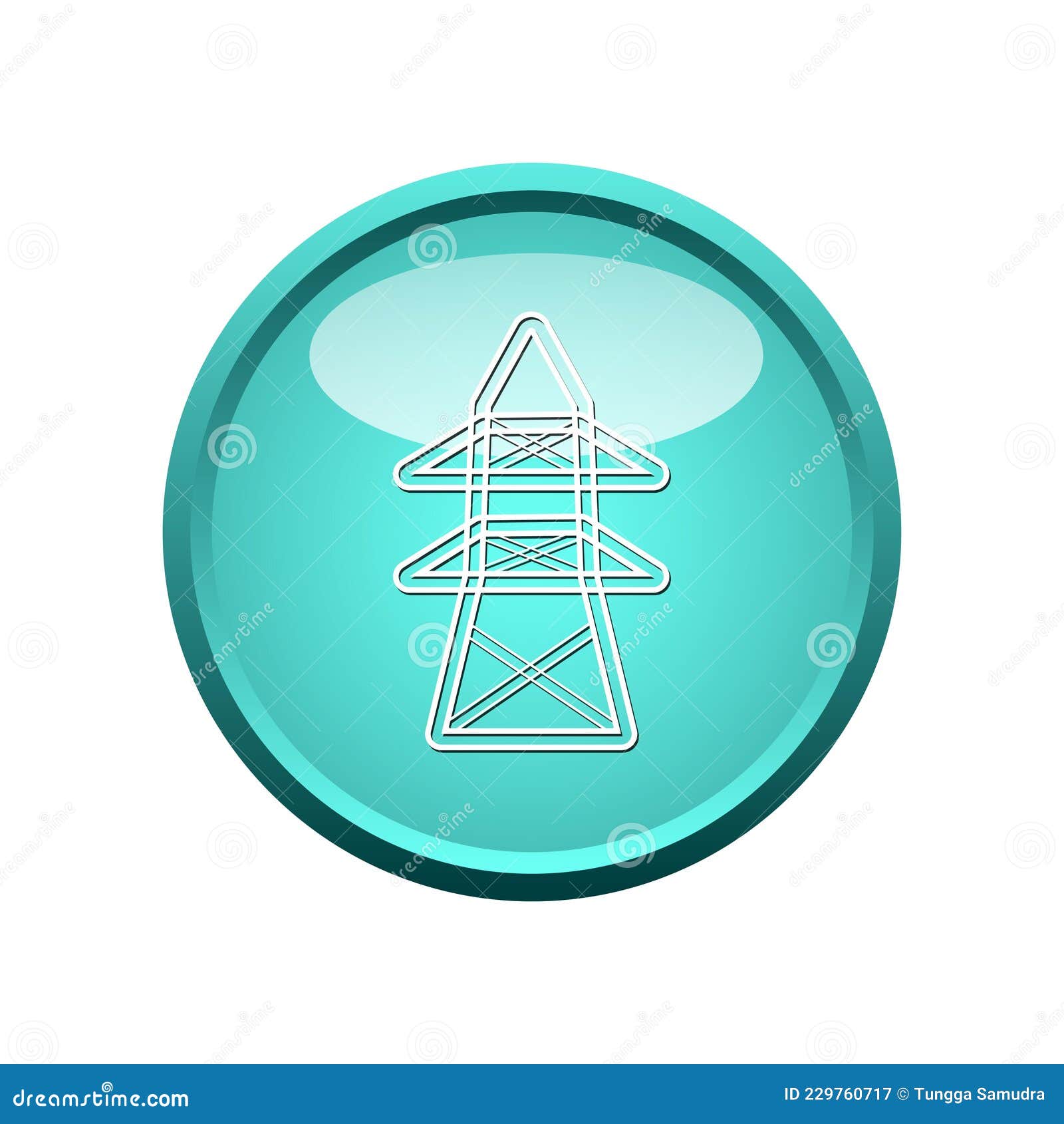 Power Pole Icon Graphic Vector Design Stock Vector - Illustration of ...