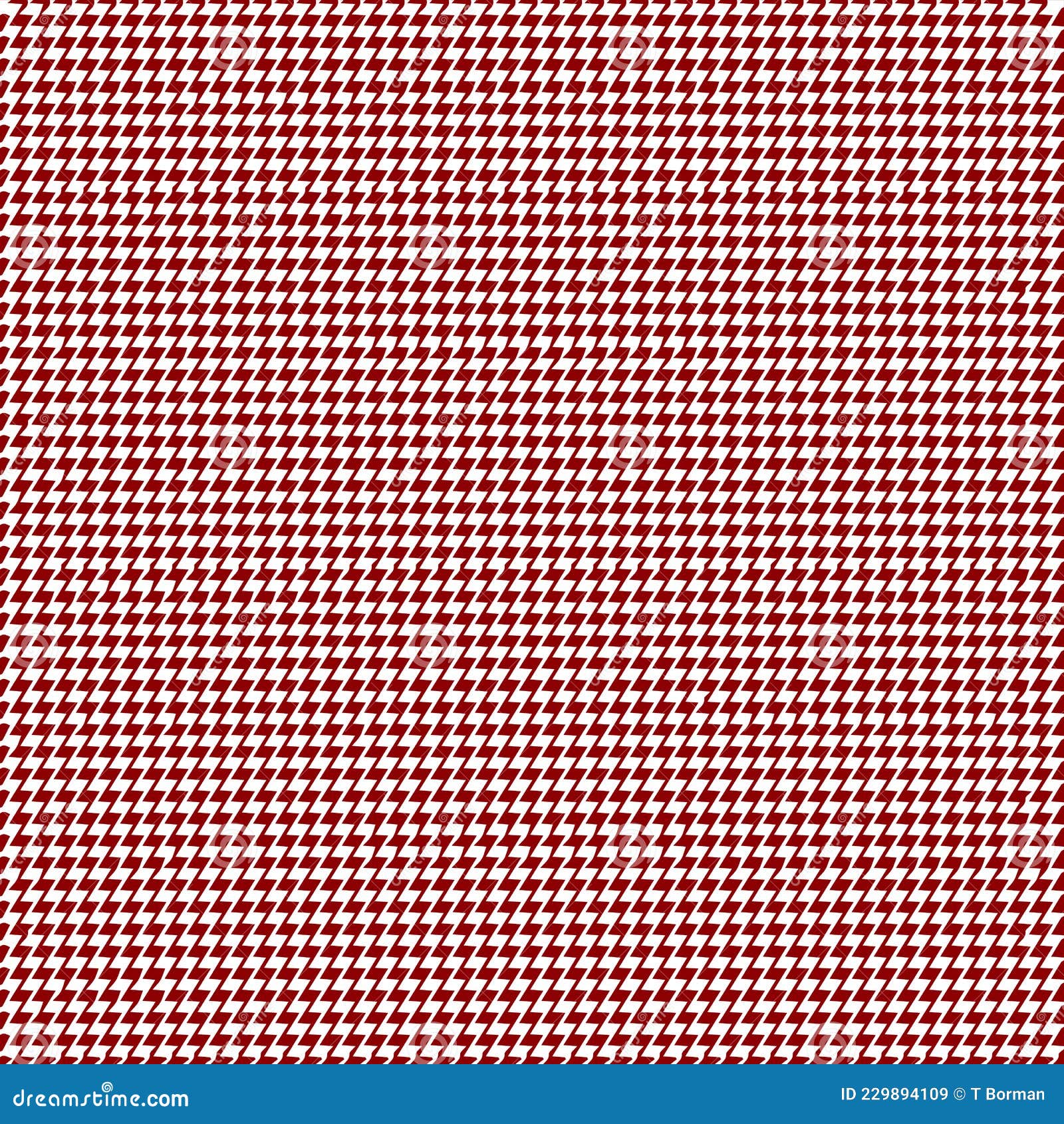 Doodle Abstract Pattern Regular Red Waves Zigzags on Contrasting ...