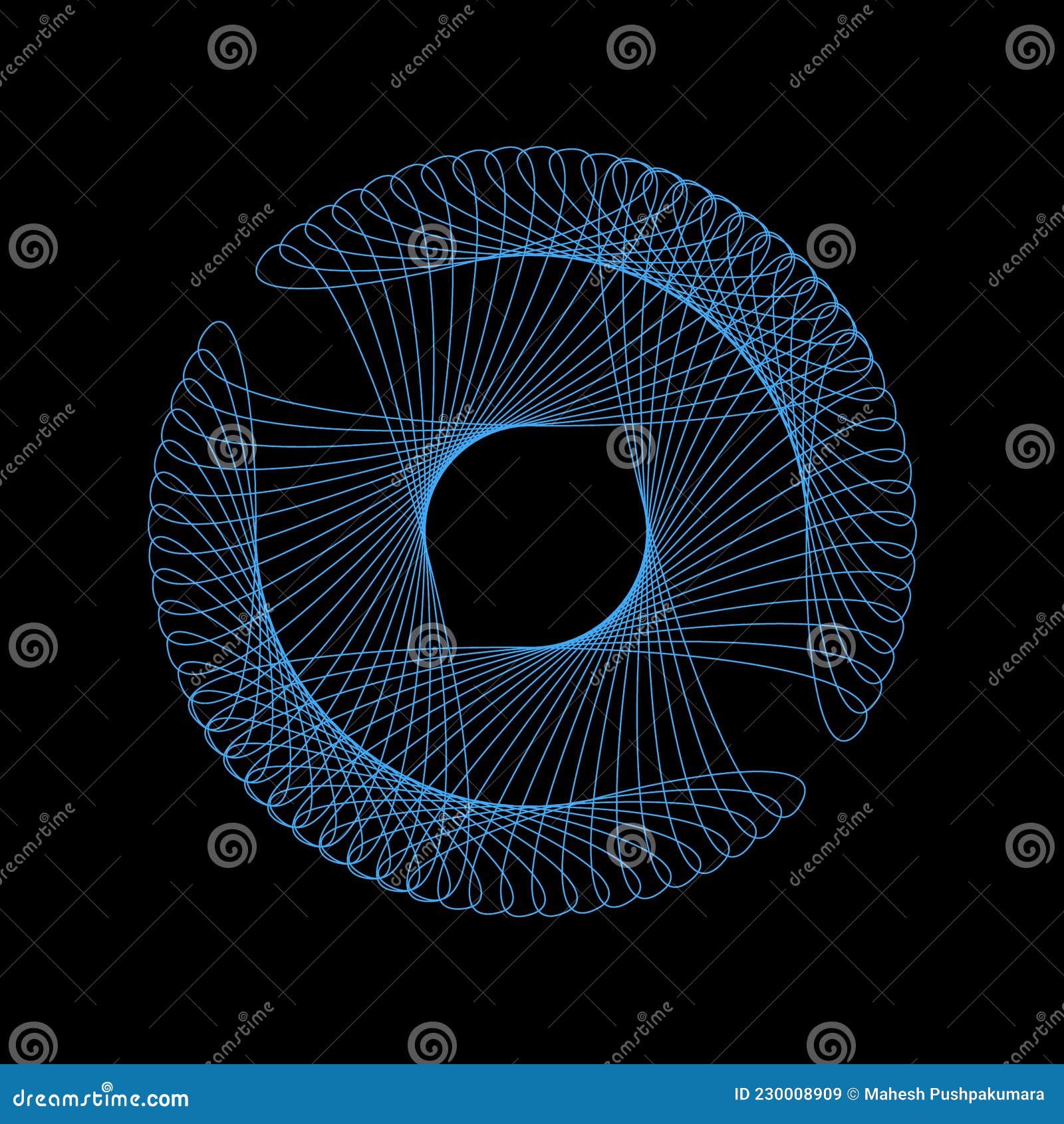 Creative Abstract Spirograph Design Stock Vector - Illustration of logo ...