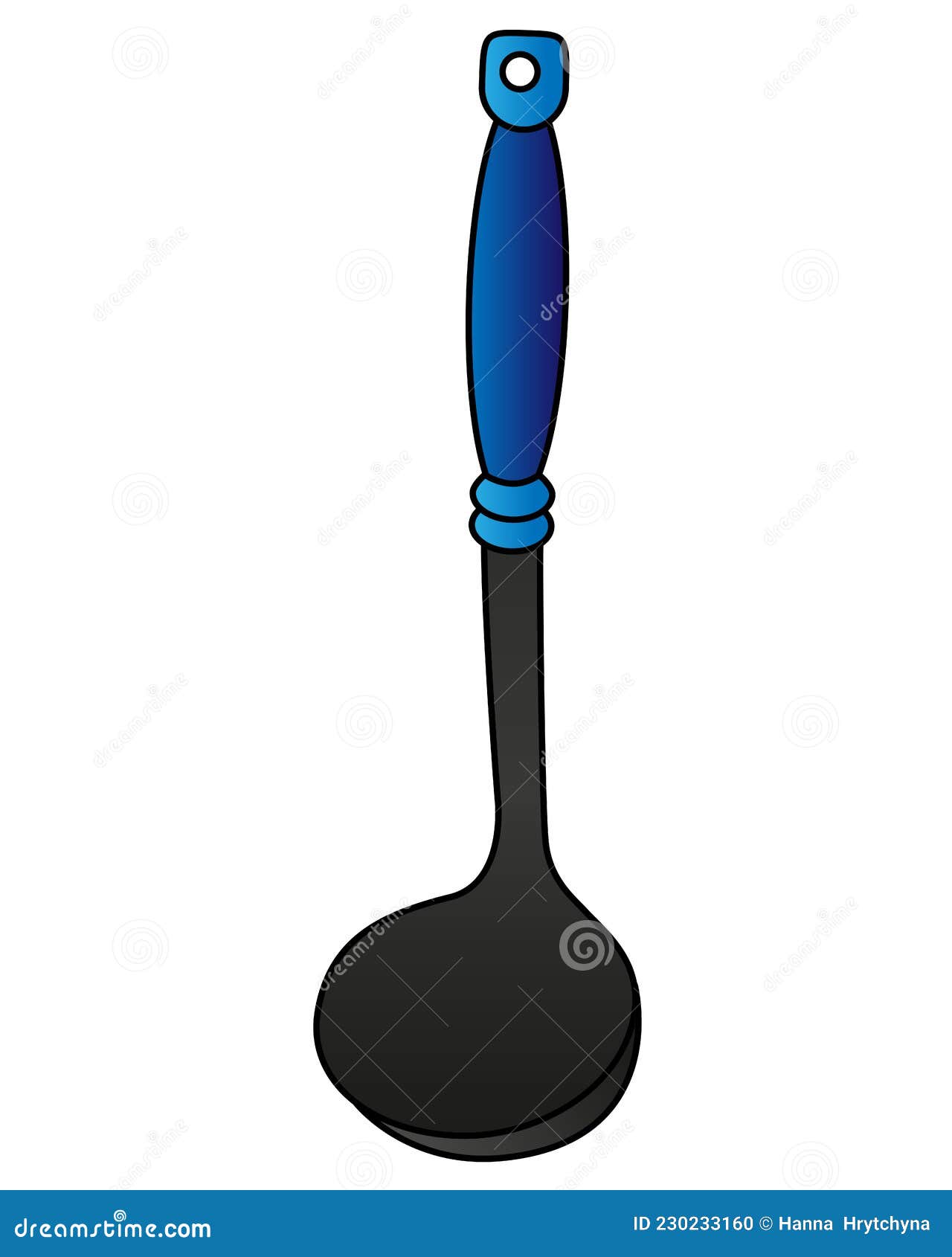 Ladle - Large Serving Spoon - Vector Full Color Picture. the Scoop is a ...