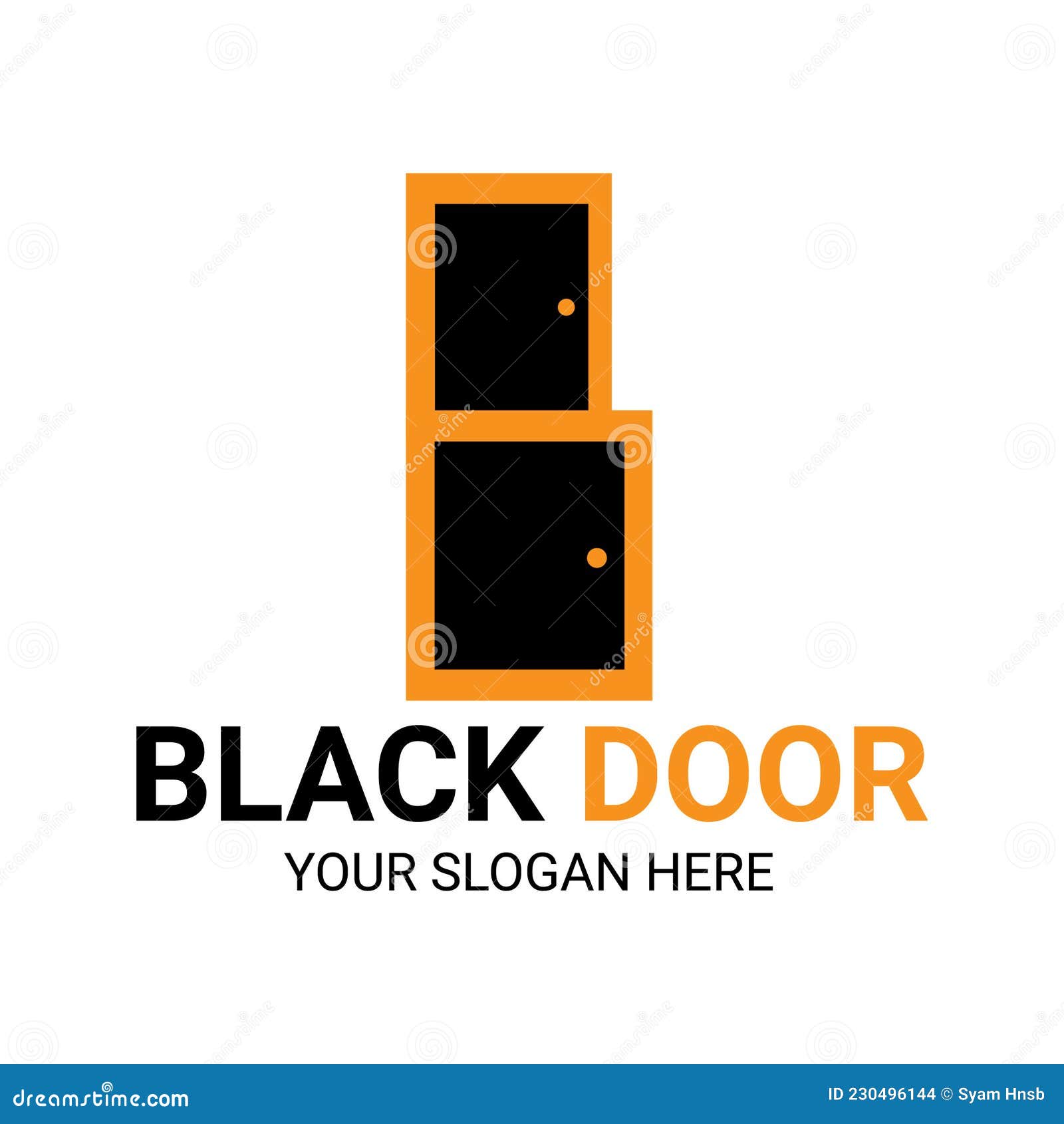 Letter N Door Shape Logo Vector | CartoonDealer.com #149232936