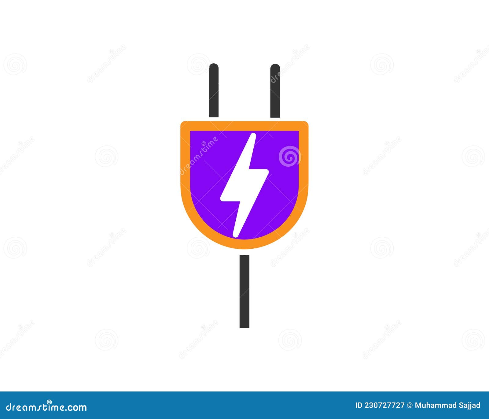 Lightning Bolt Charger Icon Vector Template Charging Icon Electric ...