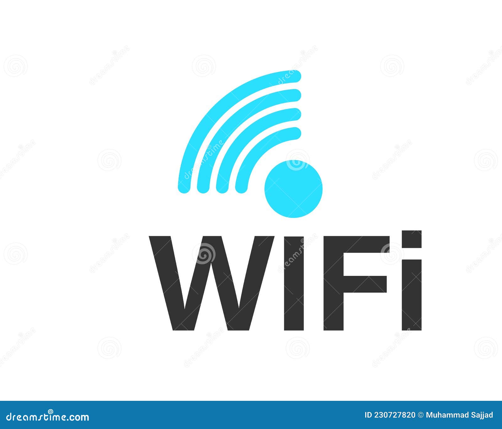Vector 3D Wifi Wireless Connection Logo Wifi Icon Wifi Sign Editorial ...