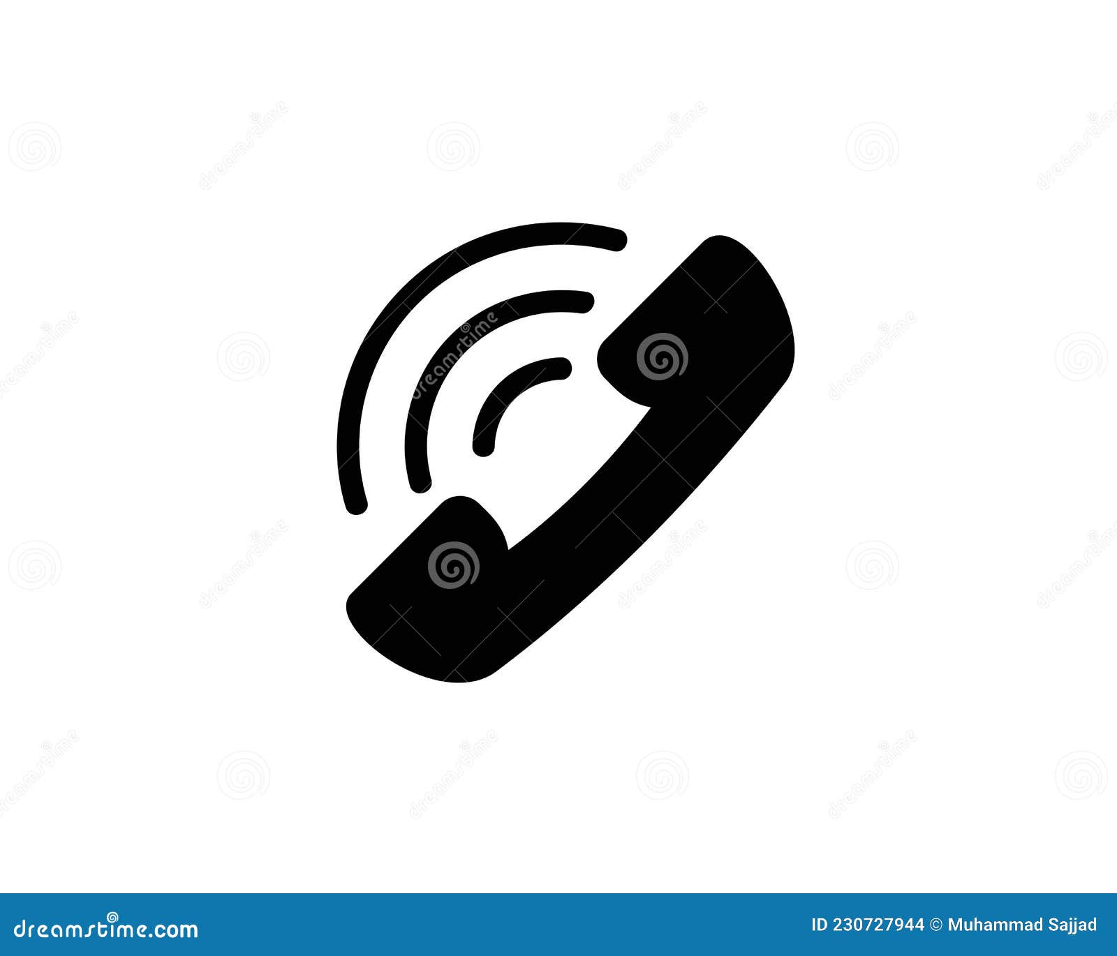 Incoming Call Icon Call Receiving Symbol Stock Illustration ...
