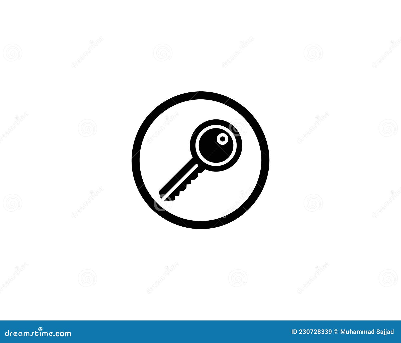 Web Vector Key Icon Unlock and Lock Symbol Plat Sign Stock Illustration ...
