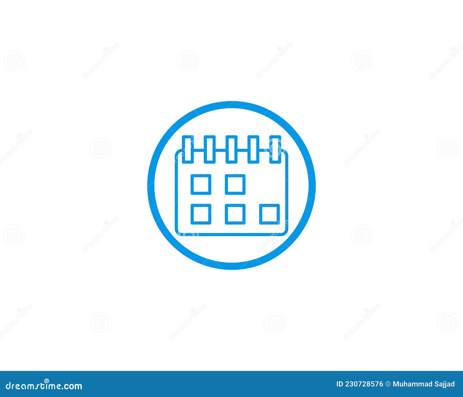 Calender December Month Icon, Flat Calender Symbol Stock Illustration ...