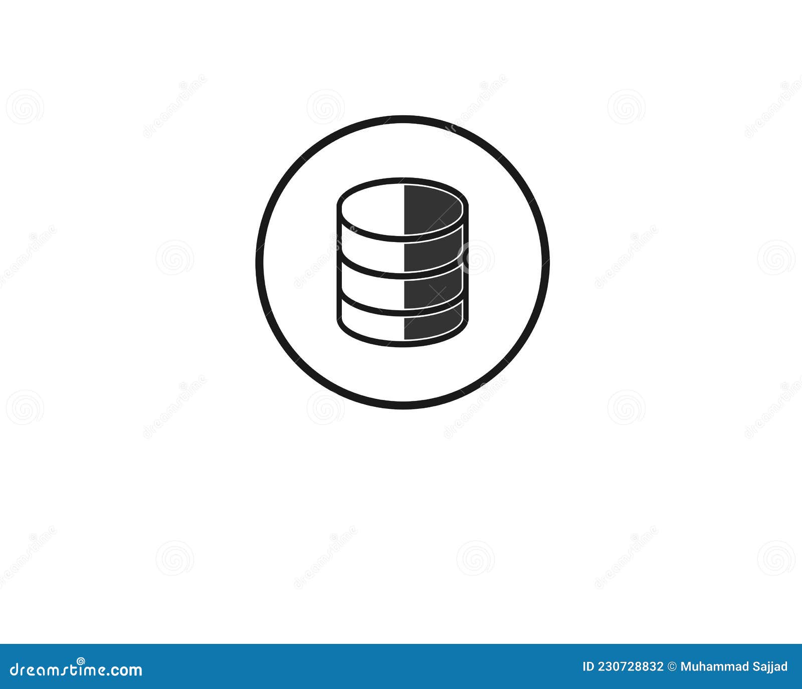Web Database Icon Website Data Storing Icon Sign Design Stock ...