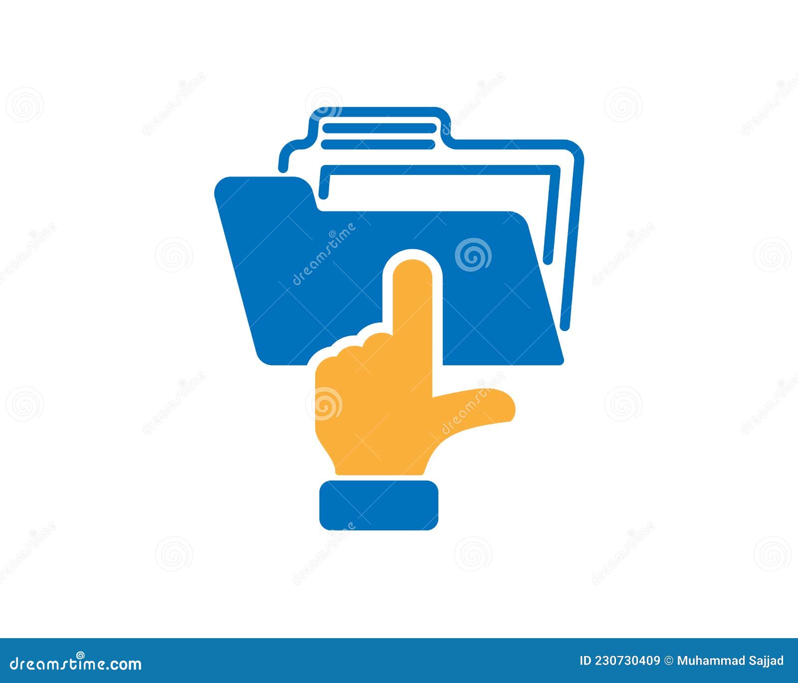 Copy Folder Icon With Setting Icon -Vector Computer Download Folder ...