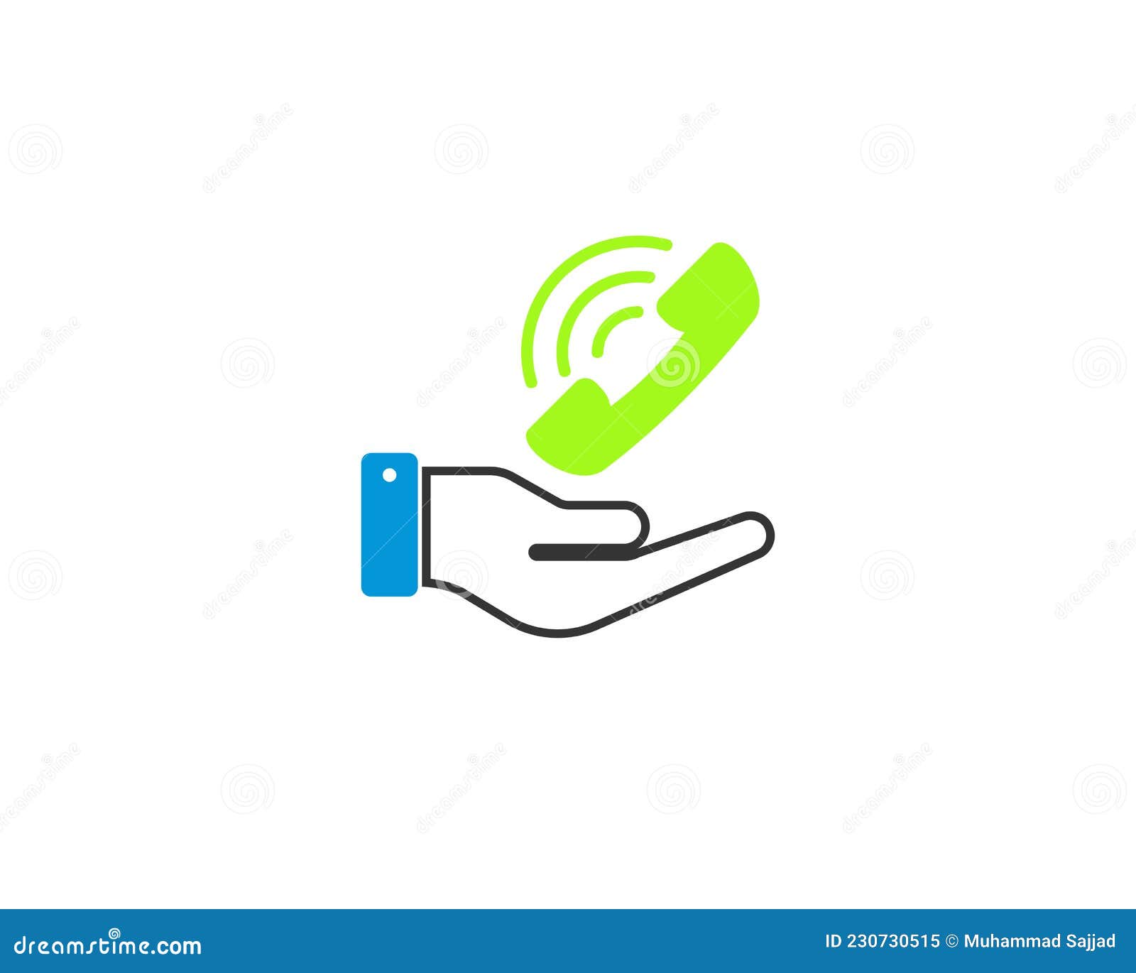 Incoming Call Icon Call Receiving Symbol Stock Illustration ...