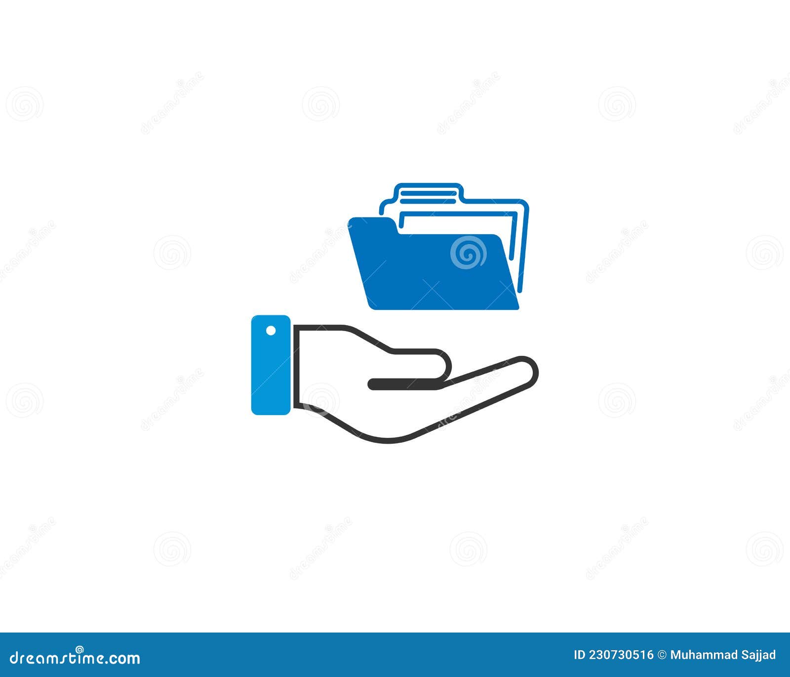 Folder Icon -Vector Computer Folder Logo Stock Illustration ...