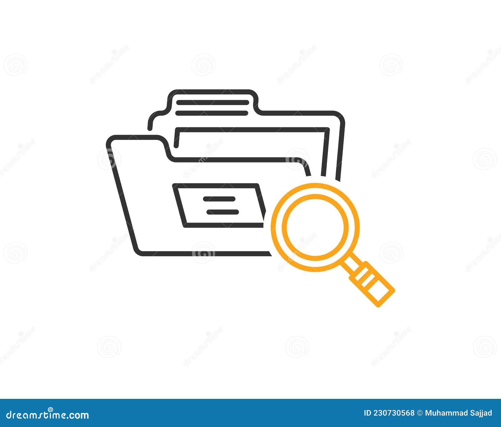 Folder Icon -Vector Computer Folder Logo Stock Illustration ...