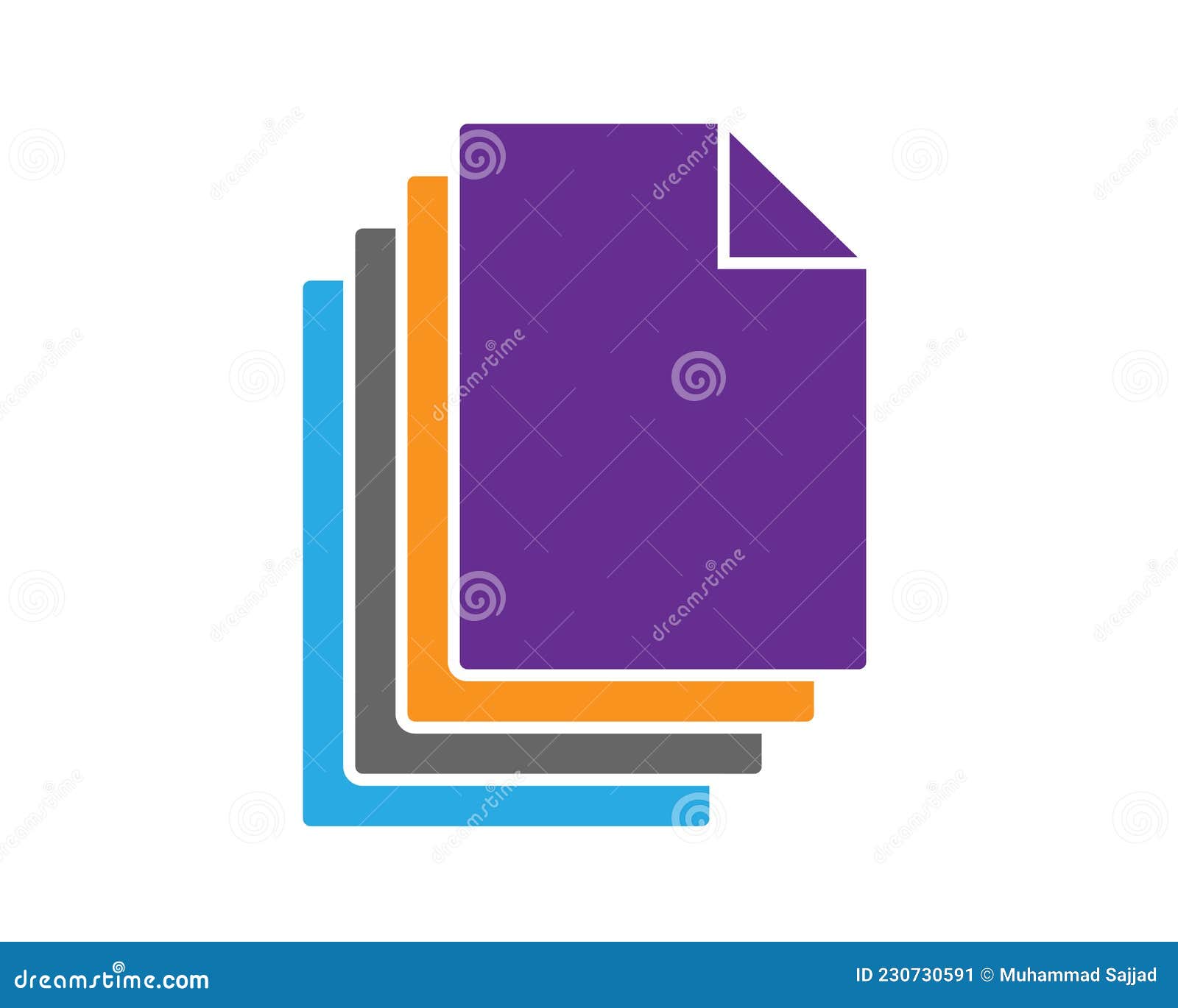 Copy Folder Icon -Vector Computer Download Folder Logo Stock ...
