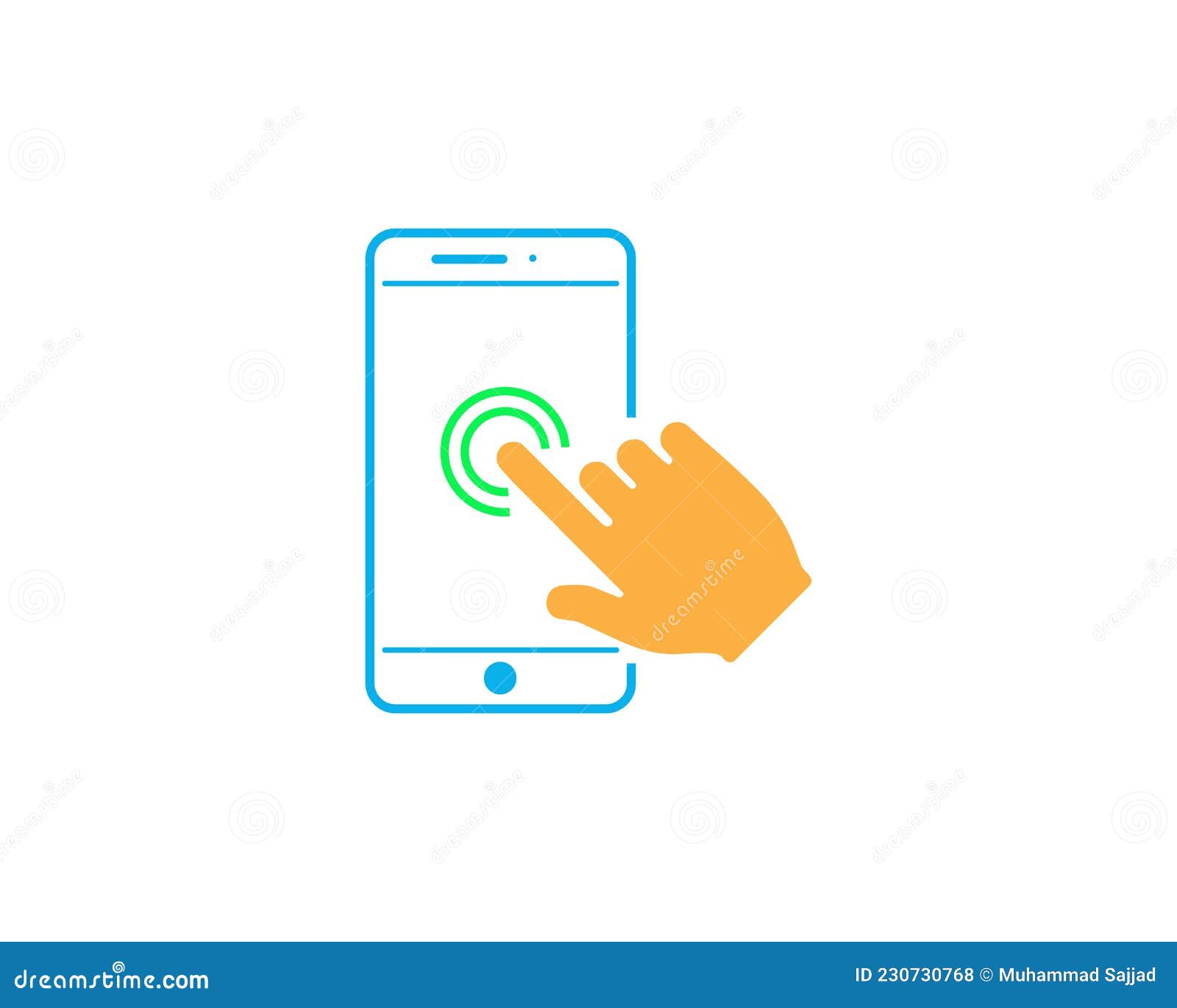 Android Mobile Phone Icon With Social Media Icons Cartoon Vector ...