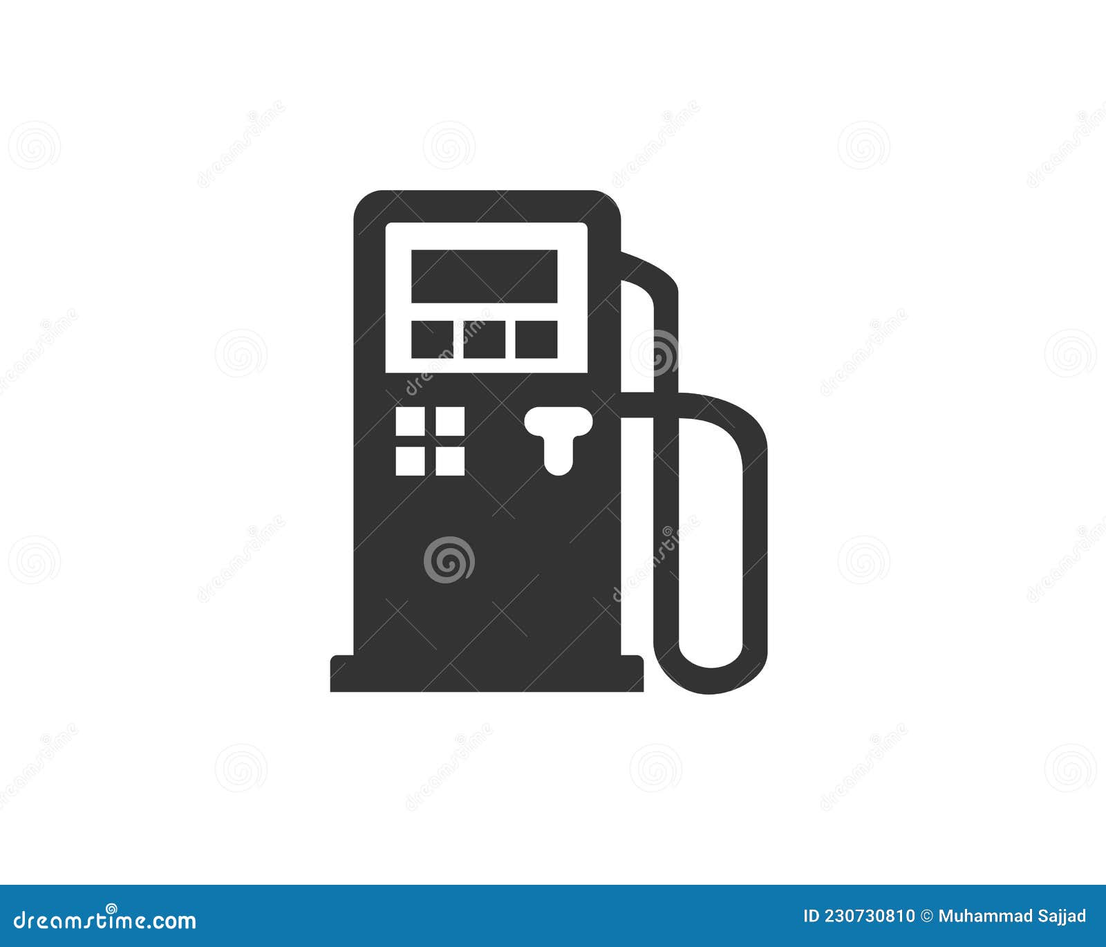 Vector Fuel Station Icon - Fuel Pump Icon Sign - Fuel Symbol Editorial ...