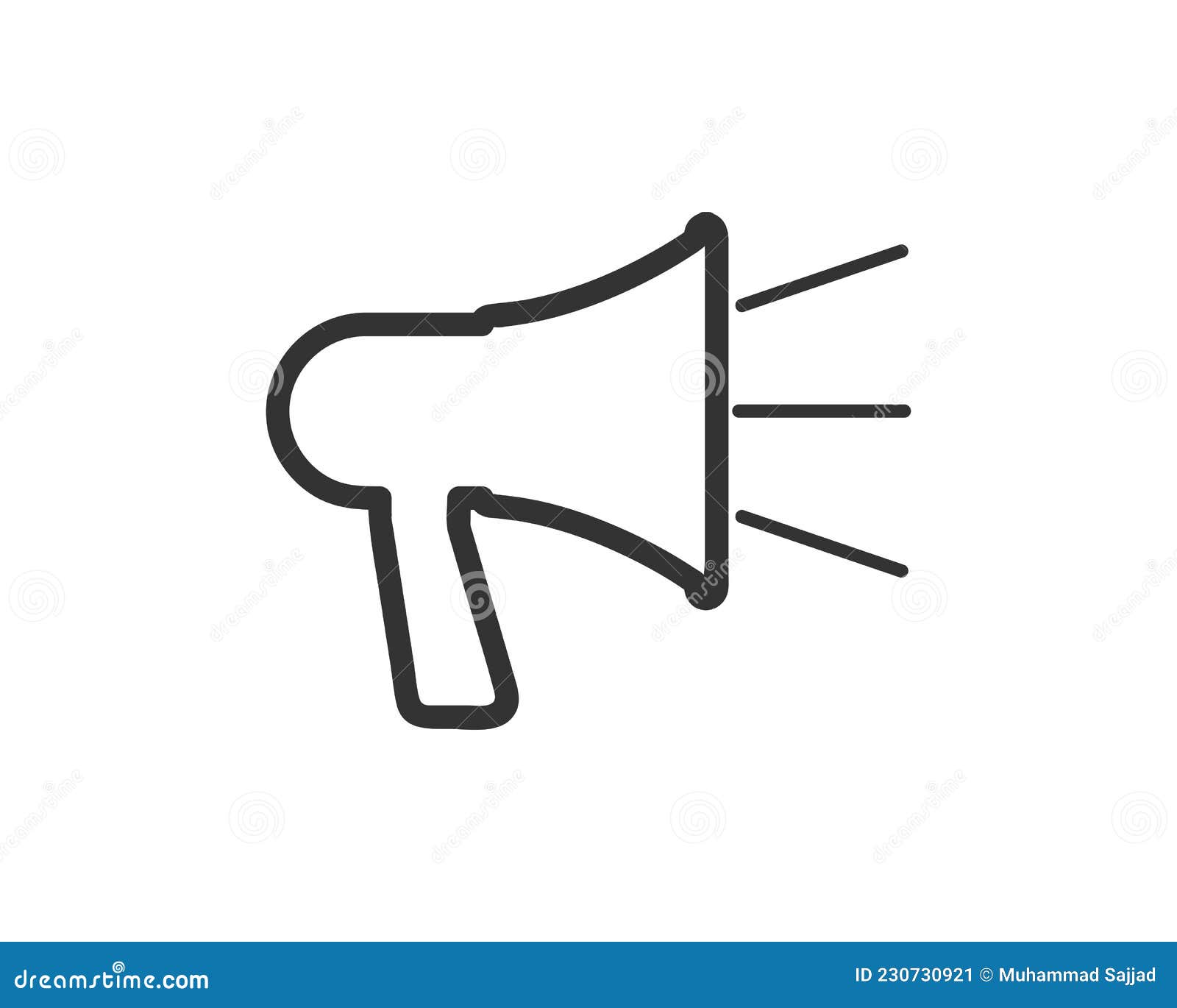 Loudspeaker Logo For Text. Design Concept For Business, Social Media ...