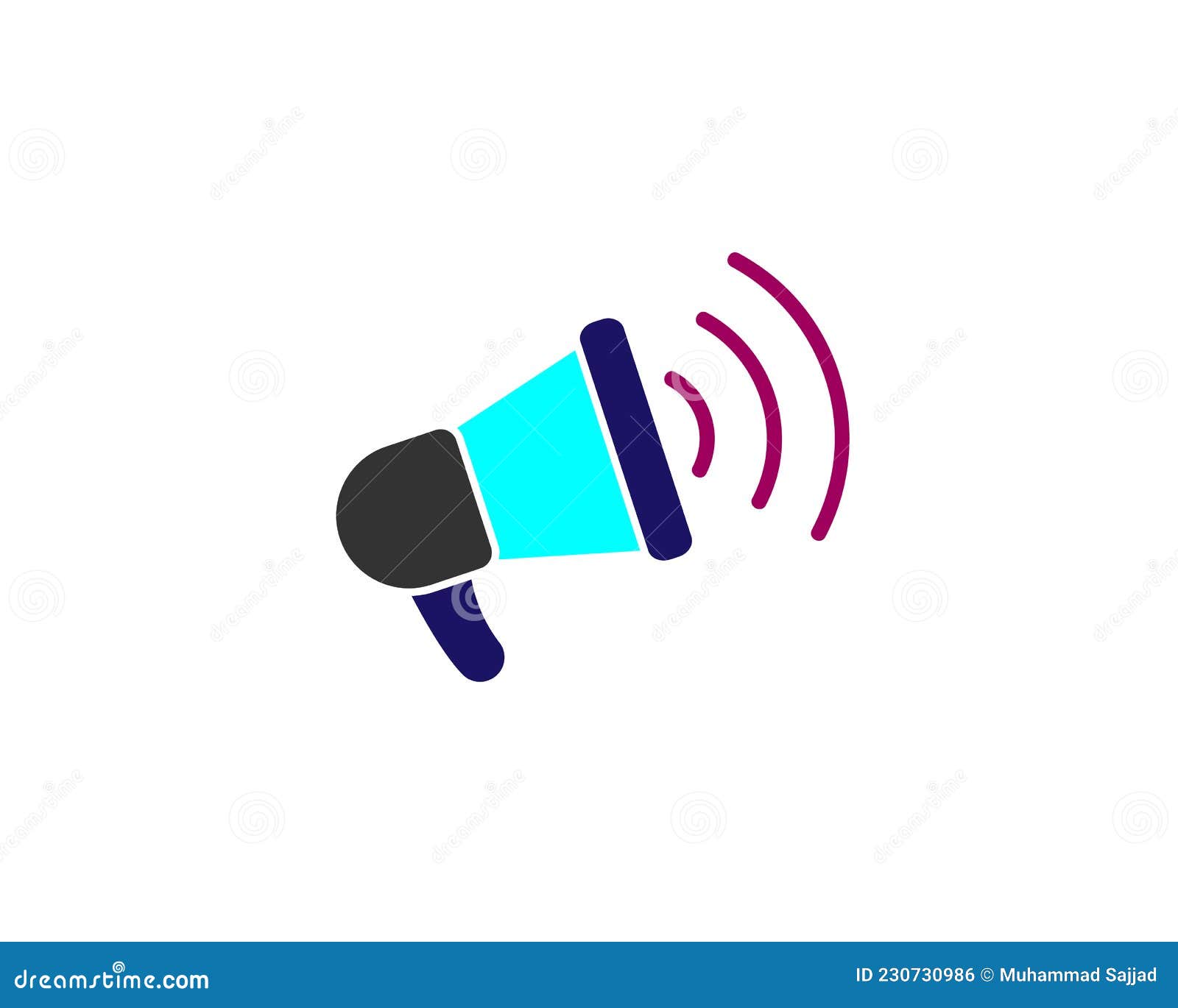 Loudspeaker Logo for Text. Design Concept for Business, Social Media ...