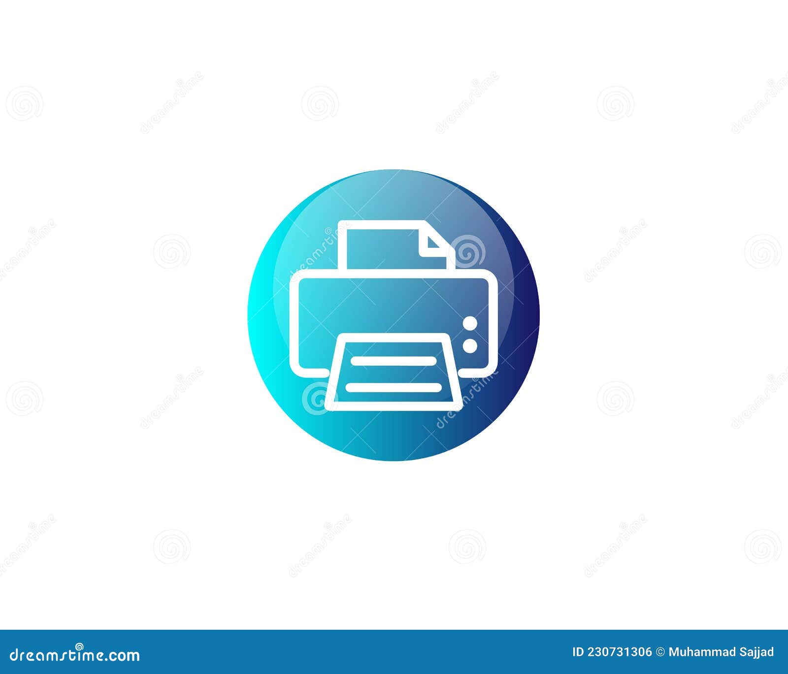 Vector Office Printer - Printing Machine Logo Icon - Organization ...