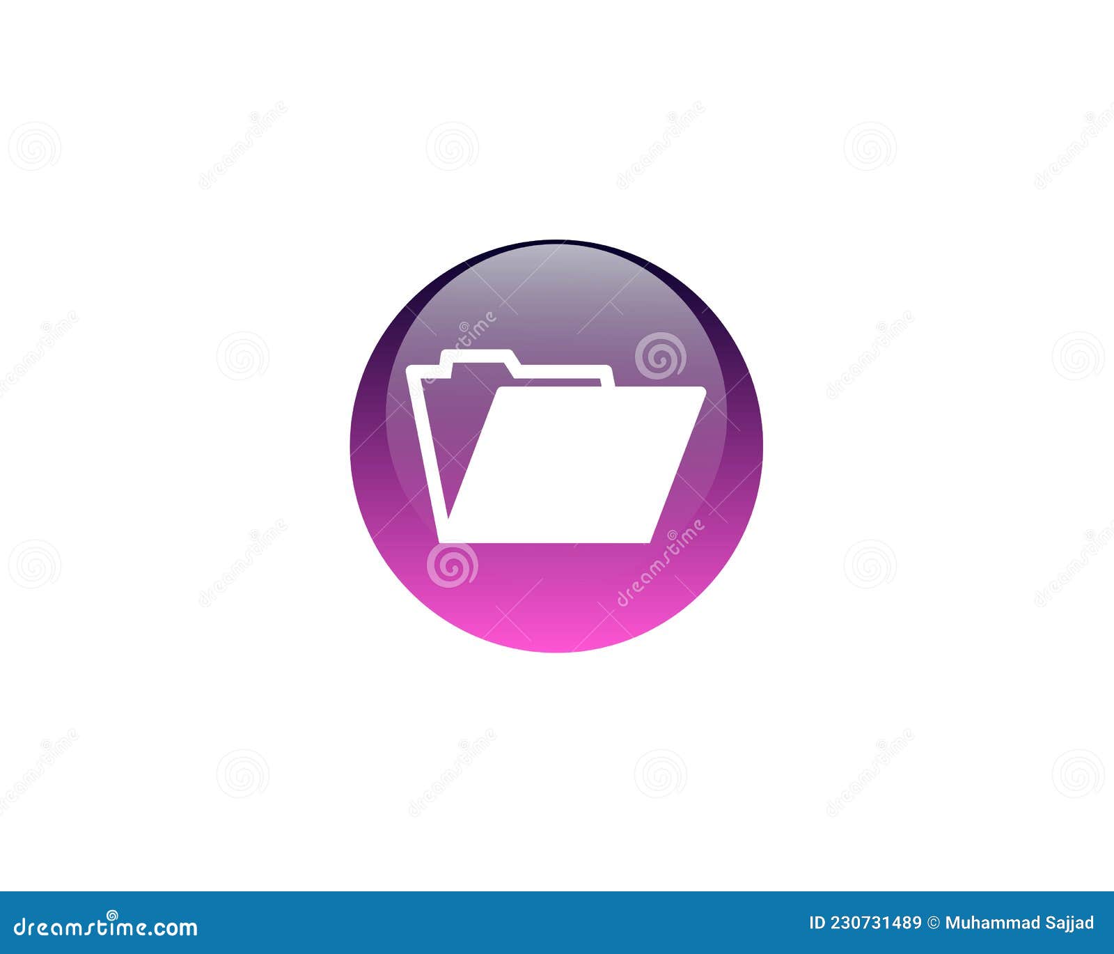 Folder Icon -Vector Computer Folder Logo Stock Illustration ...